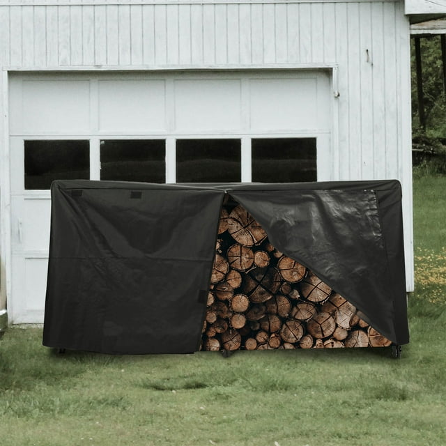 Kojem Indoor Large Metal Wood Fireplace Fire Organizer: 8ft Heavy Duty ...