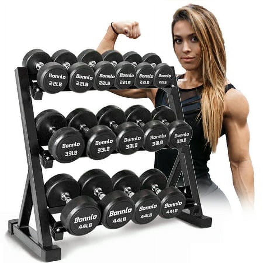 Kojem Adjustable 3 Tier Dumbbell Organizer Rack Weight Storage Steel ...