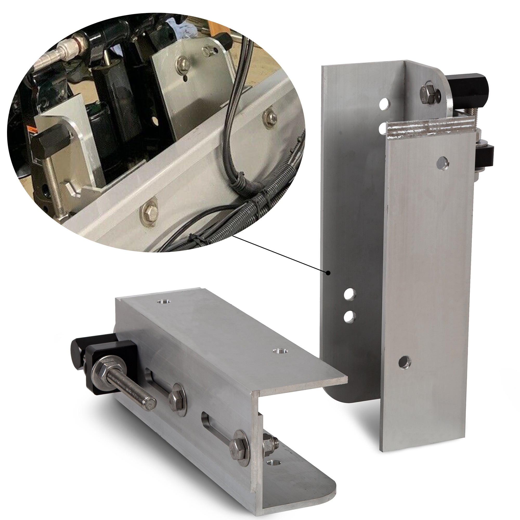 "Kojem Manual Adjustable Outboard Boat Jack Plate, 6"" Set Back ...