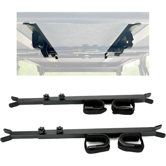 Kojem ATV Rifle Mount, Adjustable UTV Gun Rack, Compatible with Polaris ...