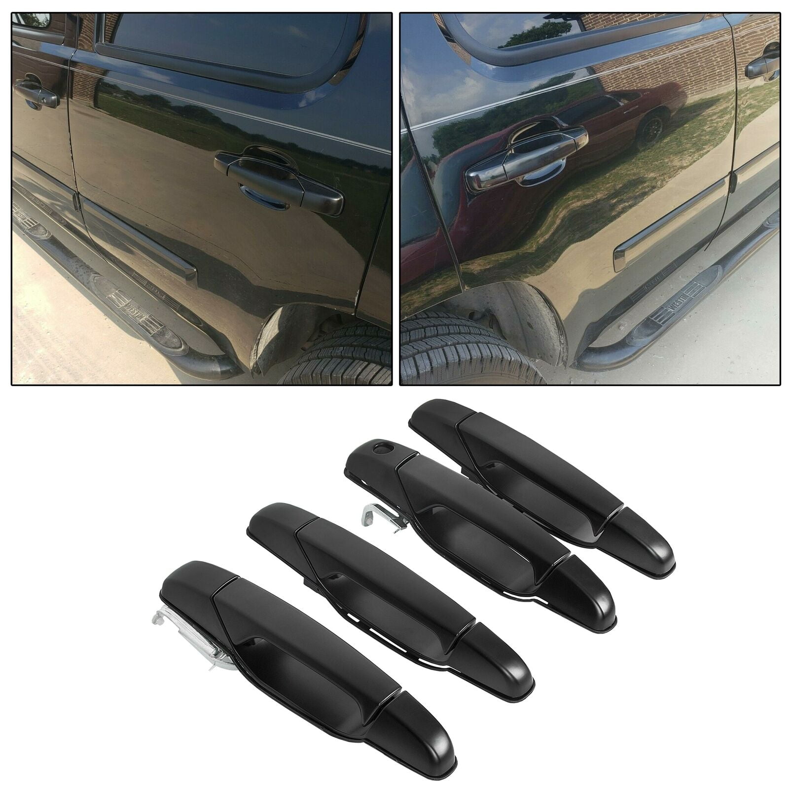 Kojem Black 4PC Door Handle Set for 07-14 Chevy Tahoe GMC Yukon ...