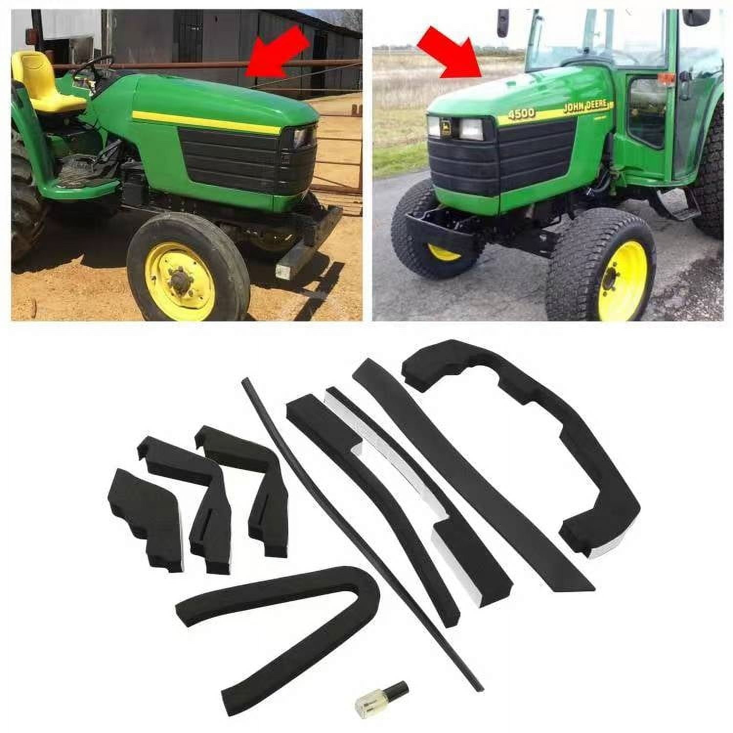 Kojem Black Engine Hood Cover Foam Seal Kit Plastic for John Deere 4500 ...