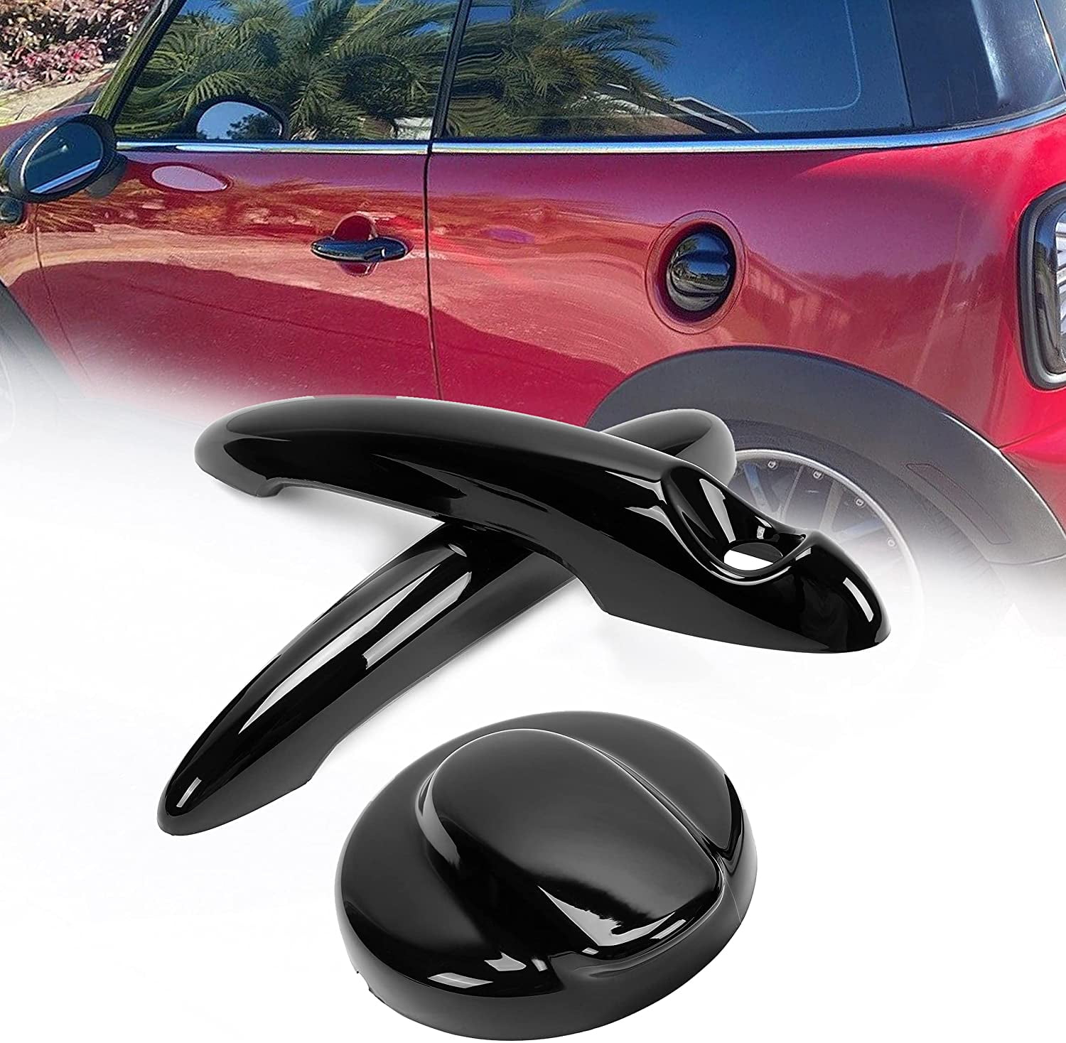 Kojem Gas Cap &Out Door Handle Cover for 2007-2014 BMW MINI Cooper S ...