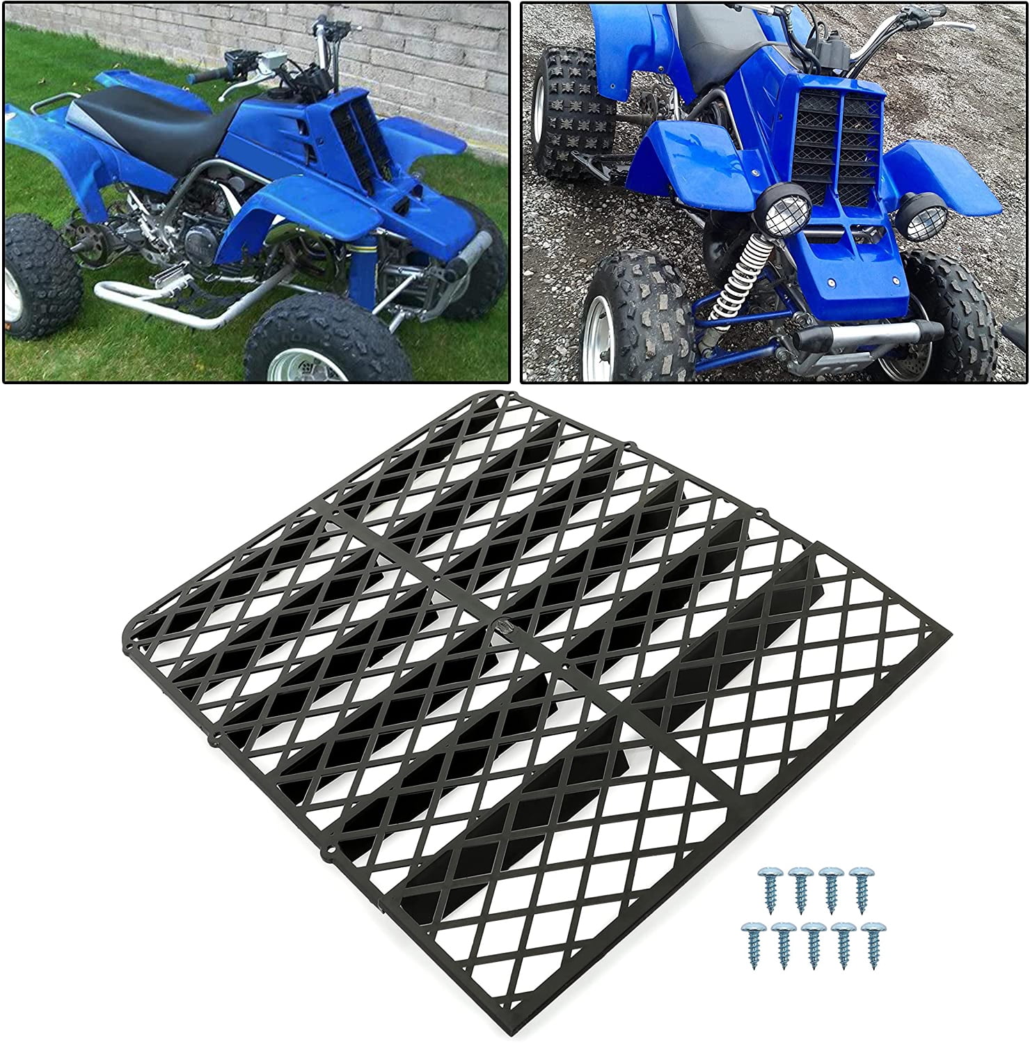 Kojem Black Plastic Radiator Mesh Grille Grill Guard Compatible with ...