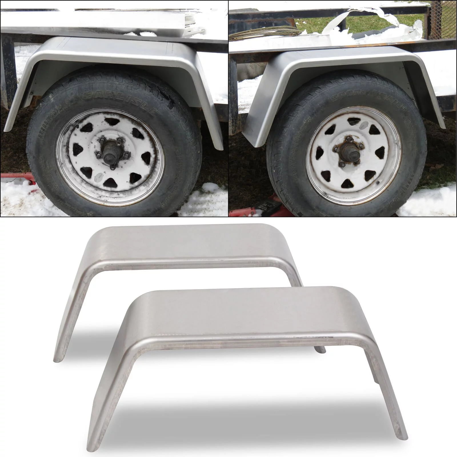 Kojem Boat Trailer Fenders 32"L x 9"W x 13"H for 14" 15" 16" Wheels ...