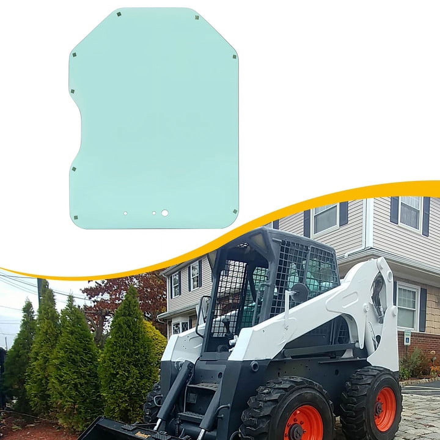 Kojem Cab Door Glass for Bobcat Skid Steer Loaders 751 863 S220 S330 All Wheel Loaders A220 A300 ...
