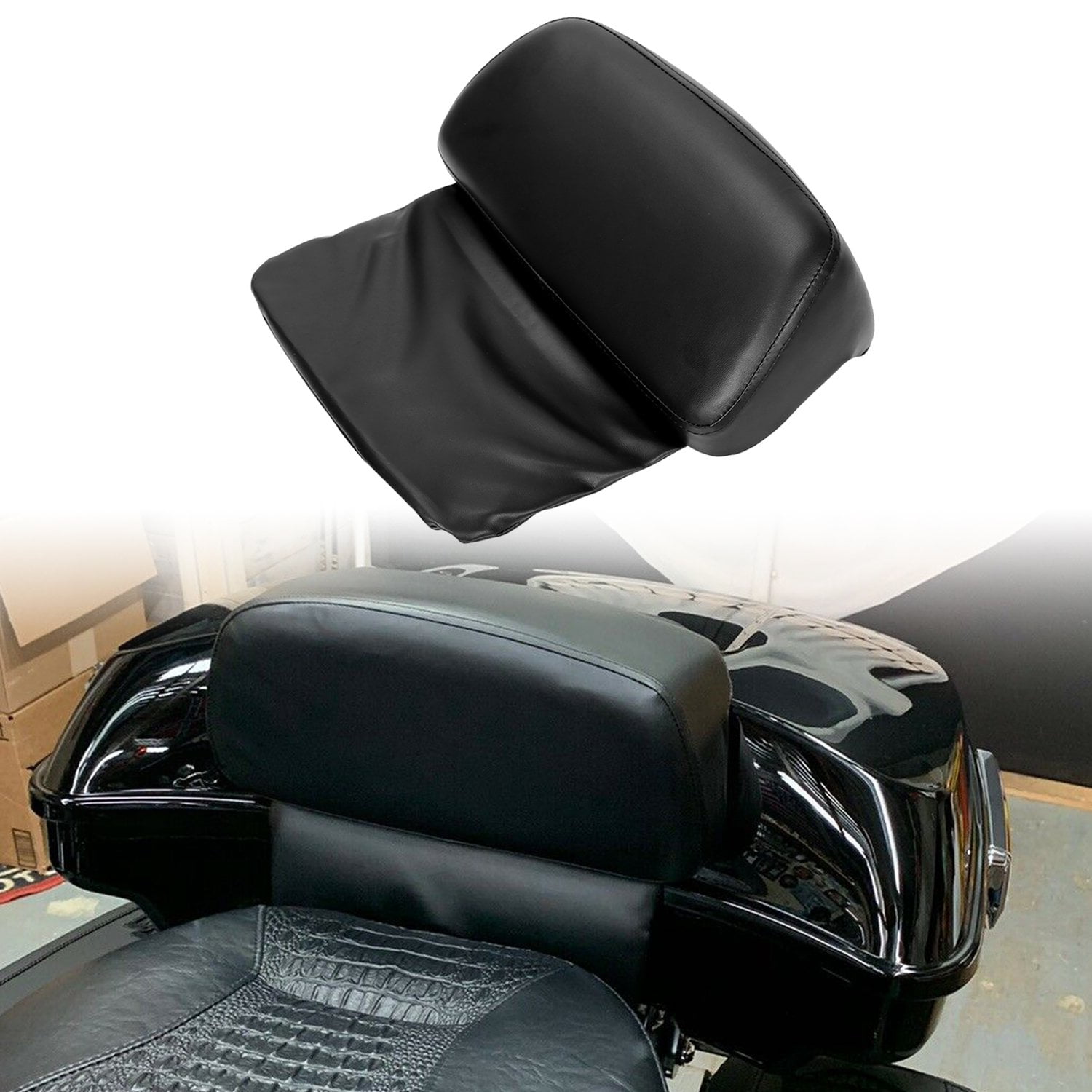 Kojem MT-09 Black Synthetic Leather Comfortable 12x6 inch Trunk ...