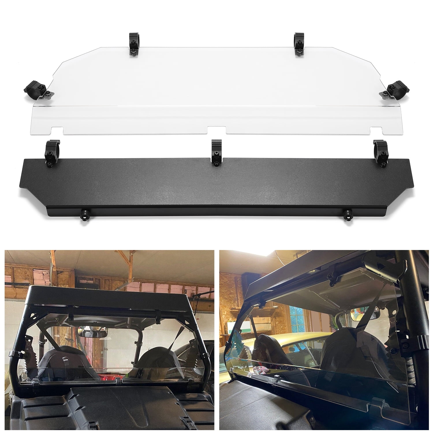 Kojem Clear Black Rear Windshield and Back Panel Windscreen for 2008 ...