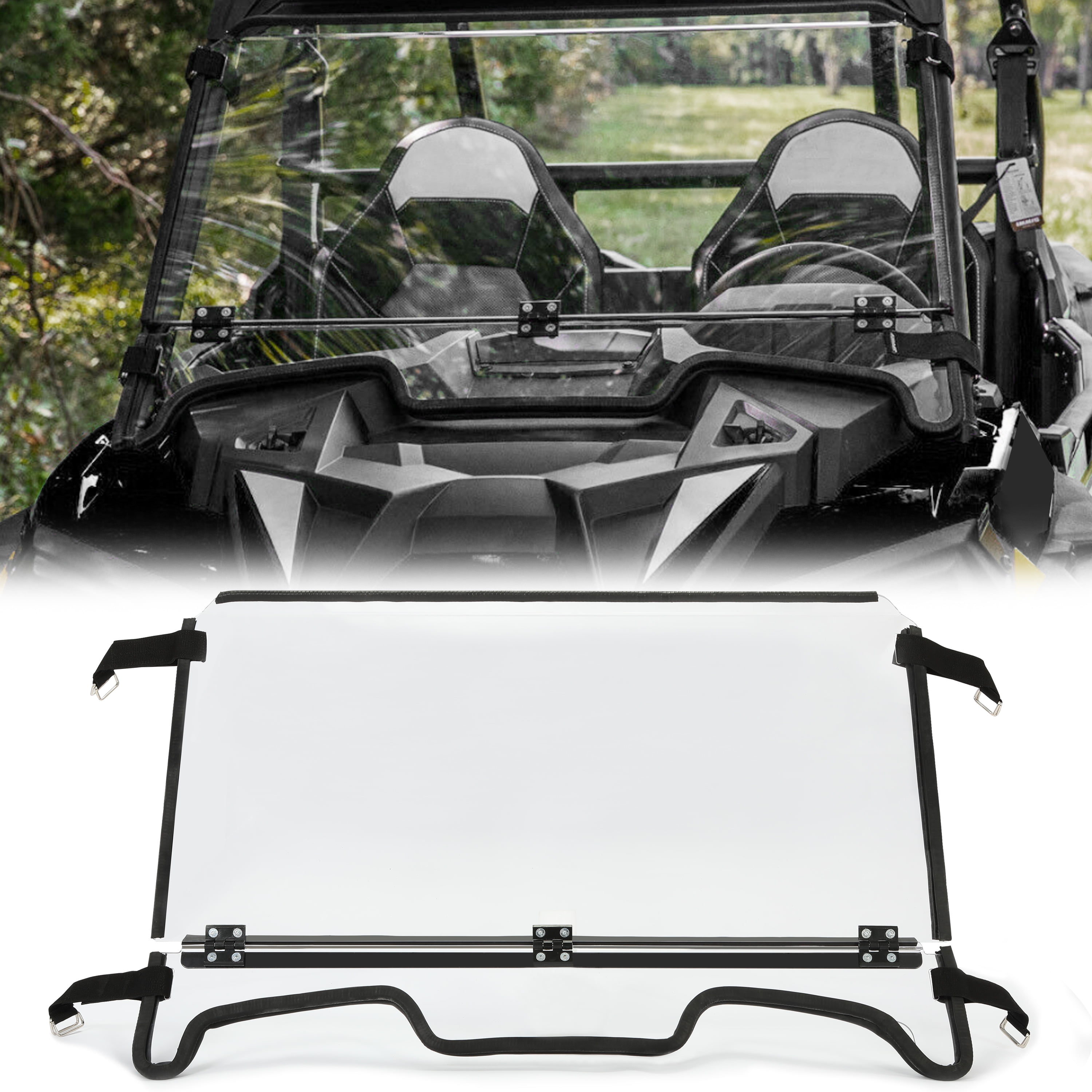 Kojem Clear Full Front Windshield Scratch Resistant Windscreen for for ...