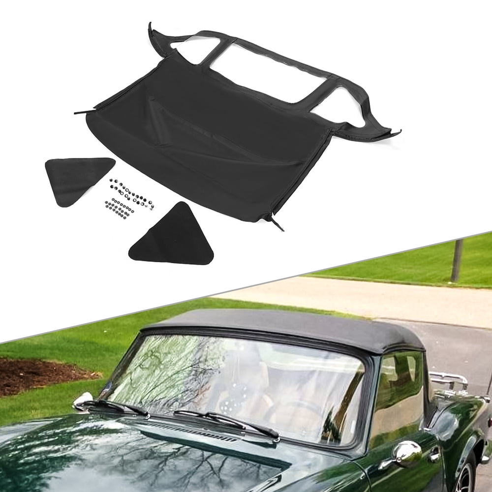 Kojem Convertible Soft Top W/Clear Plastic Window for 71-81 Triumph ...