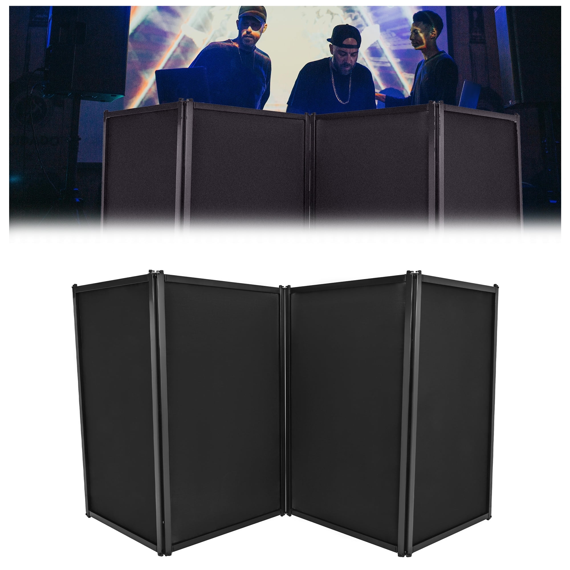 Kojem DJ Event Facade Black Scrim Booth, Portable Event Booth Foldable ...
