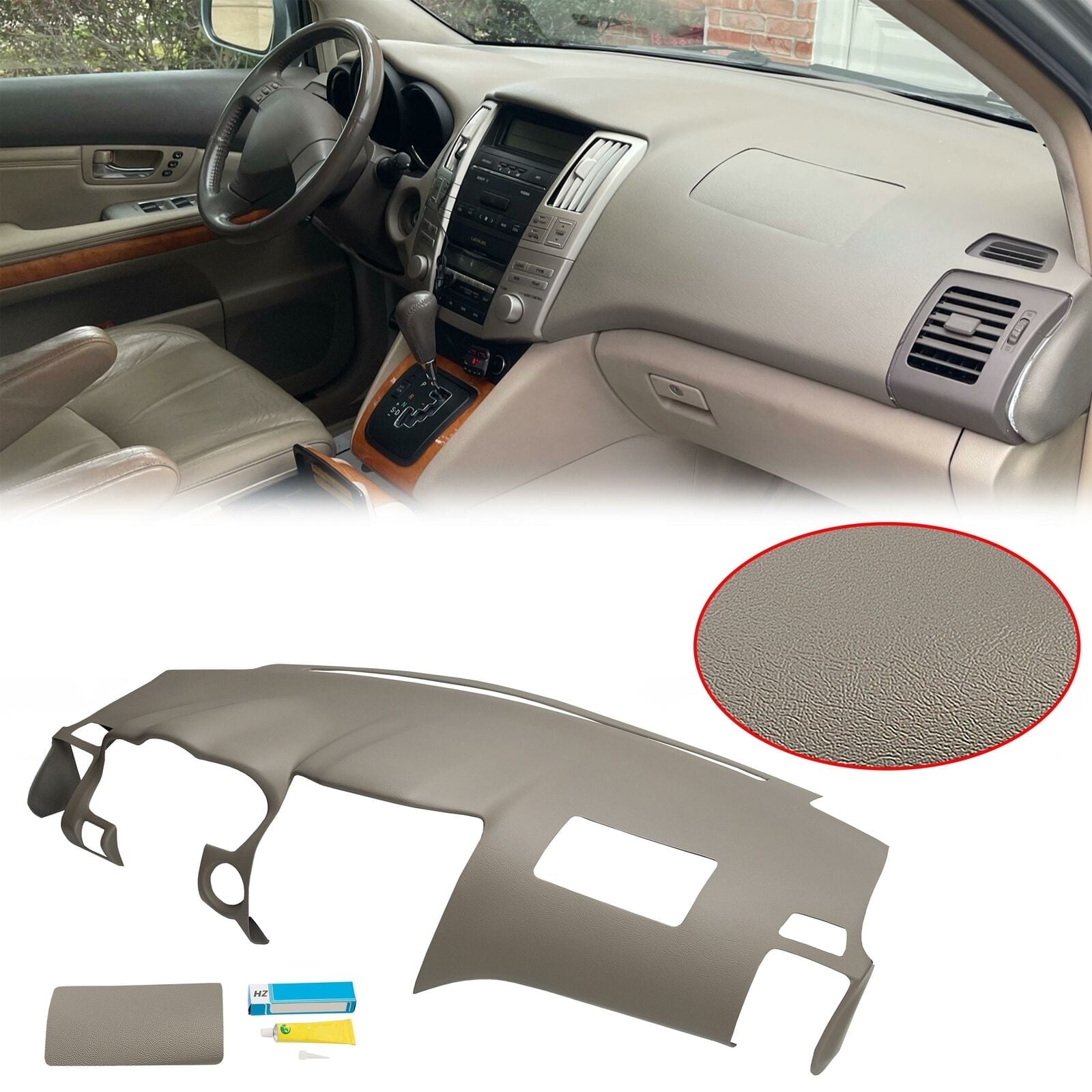 Kojem Dash Cover Dashboard Cap Fit for 2004-2009 Lexus RX330 RX350 ...