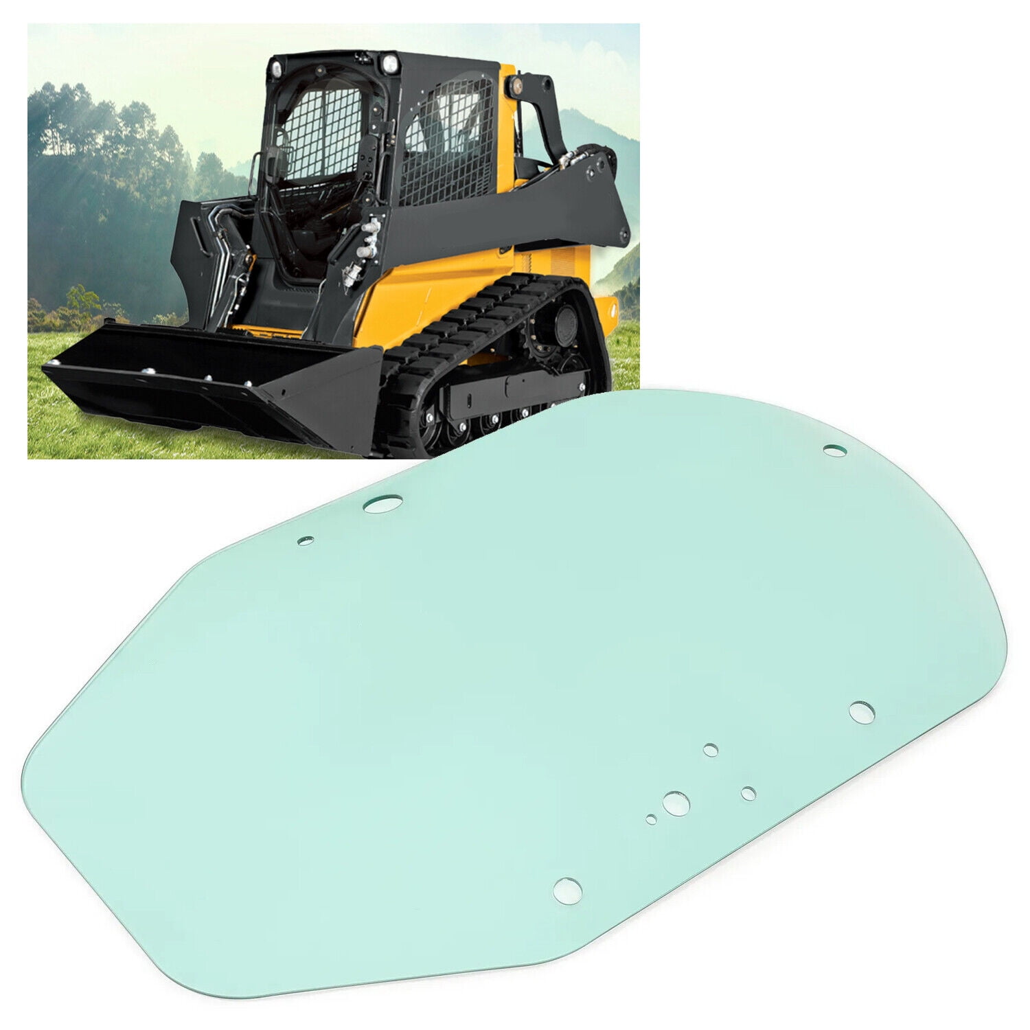 KOJEM Door Glass for John Deere Track Loader Models 318E-333G ...