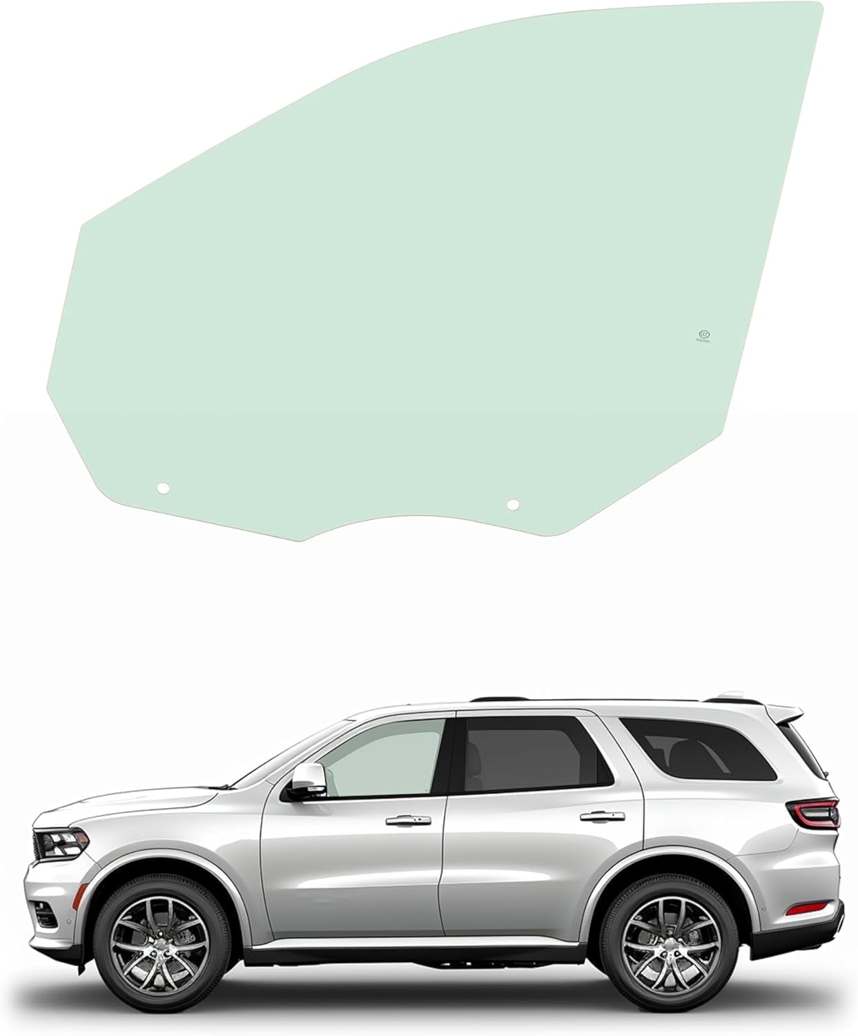 Kojem Door Window Glass Front Left for 2011-2023 Dodge Durango & 2011 ...