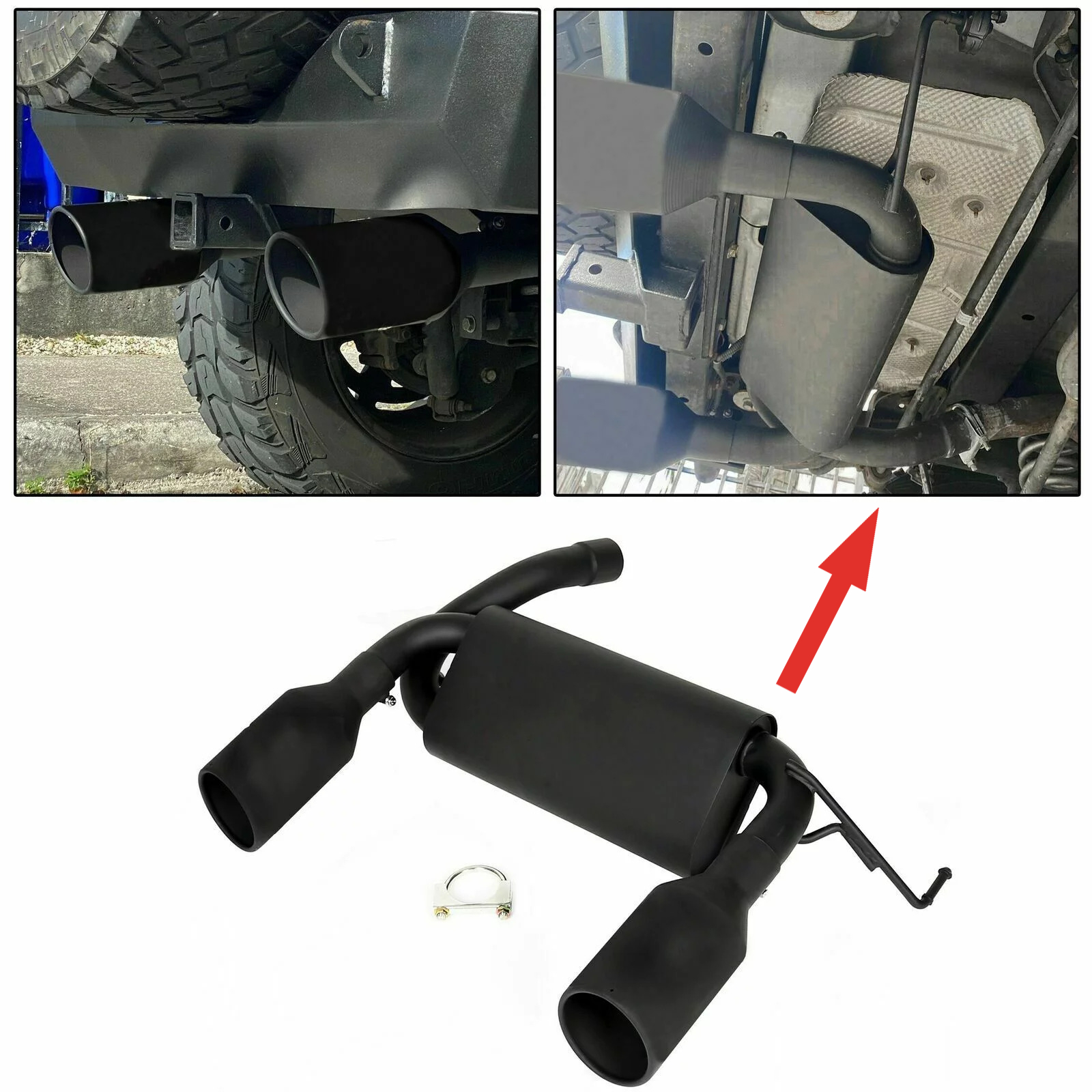 Vance & Hines Black Big Radius 2-into-2 Exhaust System (46365 ...