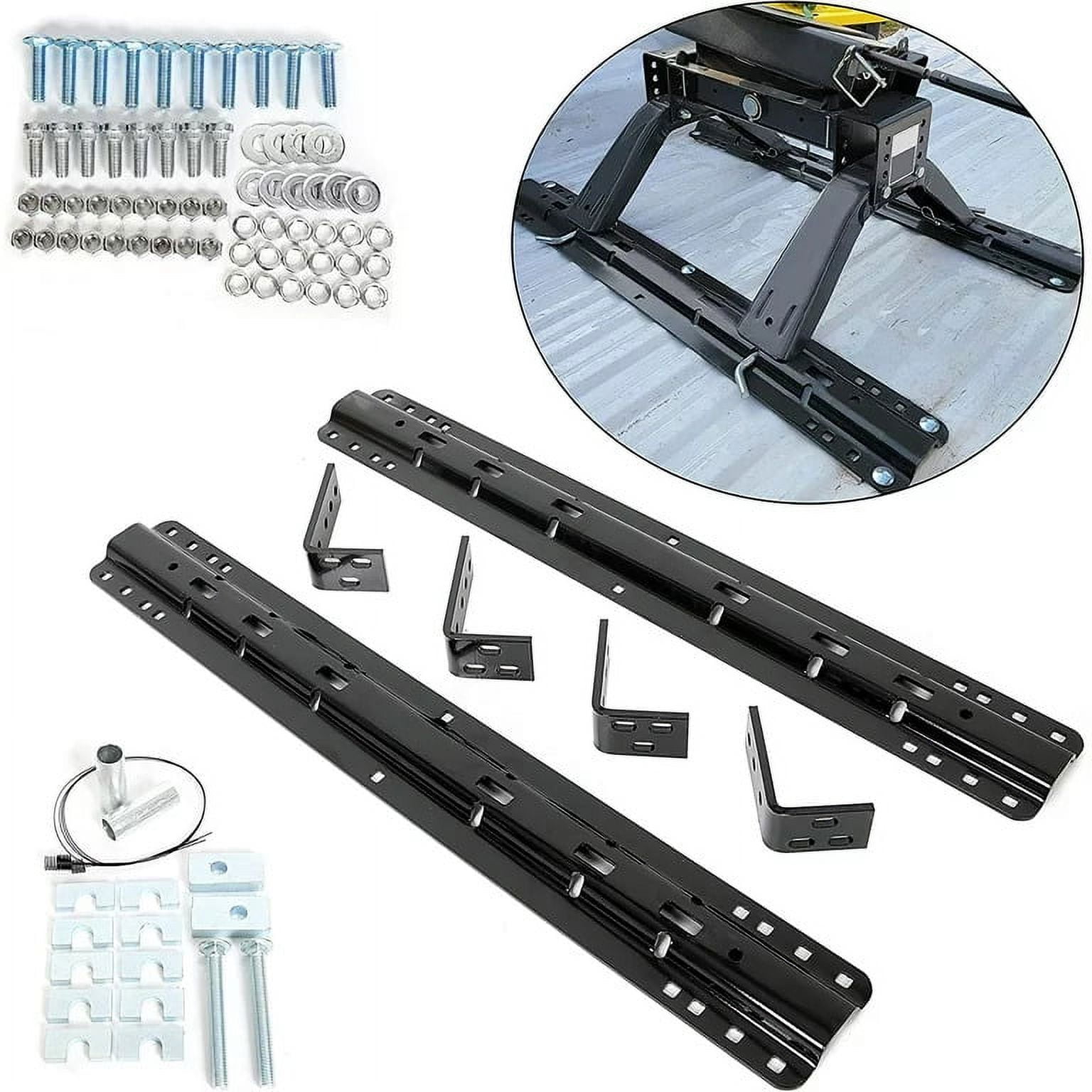 Kojem 5th Wheel Gooseneck Hitch Mount Rails & Brackets Kit for Full ...