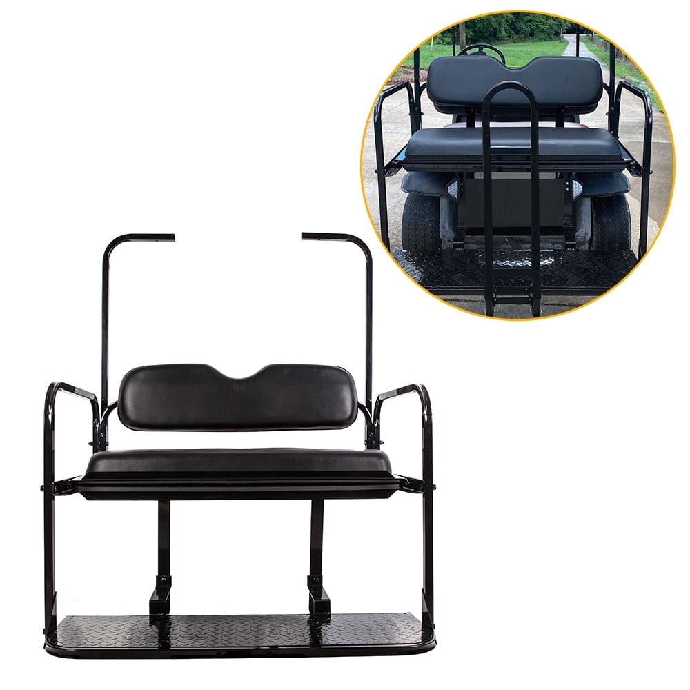 Kojem Flip Folding Rear Back Seat Kit for 1995 & Up EZGO TXT Golf Cart ...
