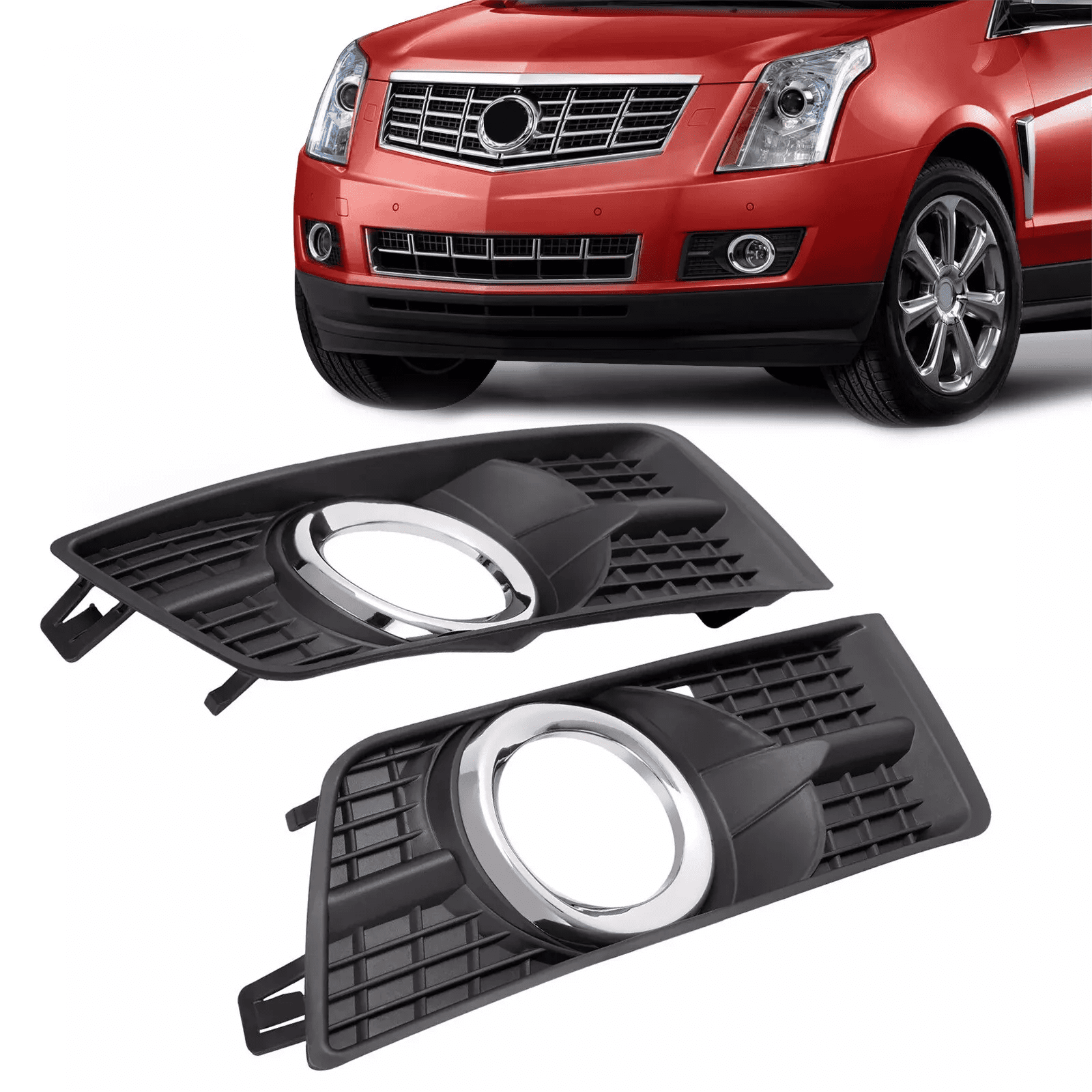 Kojem Fog Light Bezel Pair for 2010-2016 Cadillac SRX Replaces 25778388 ...