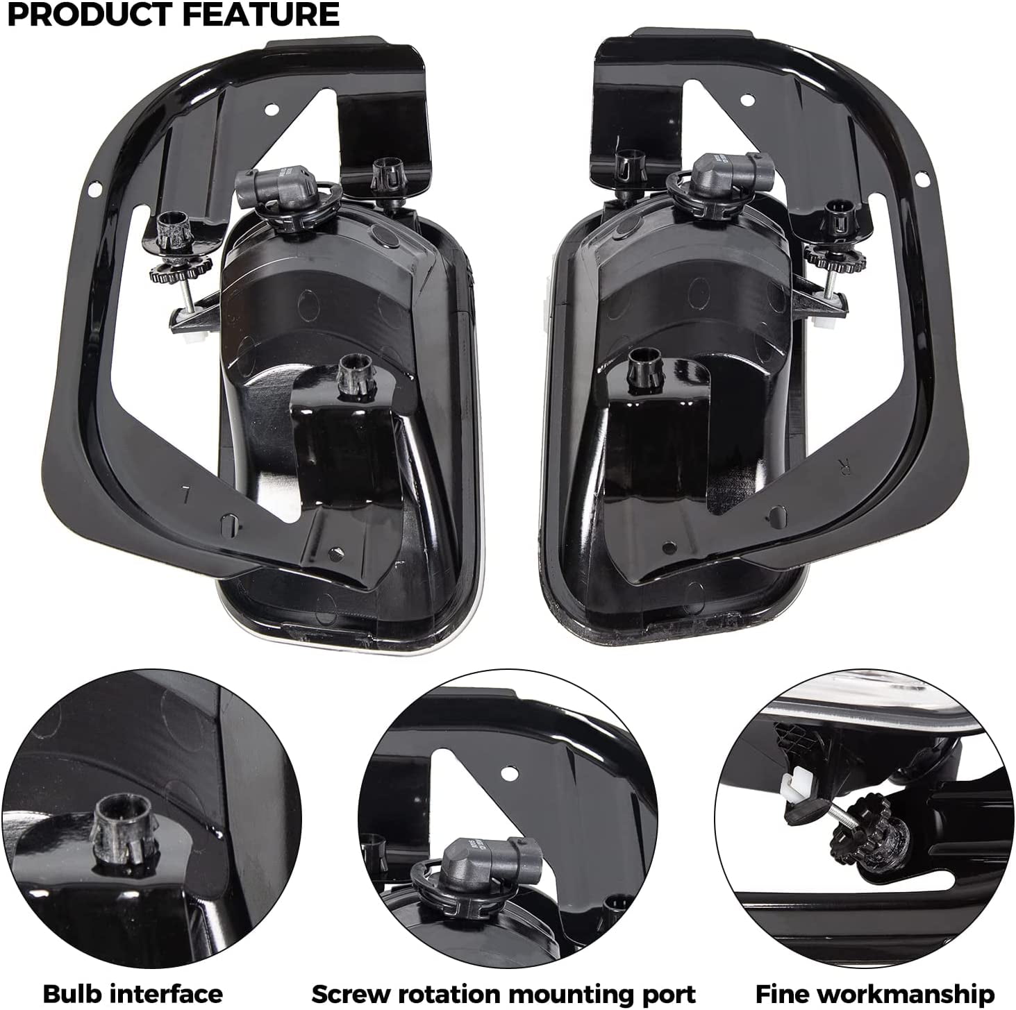 Kojem Fog Lights W/Bezels Compatible with 2009-2018 Ram 1500 2500 3500 ...