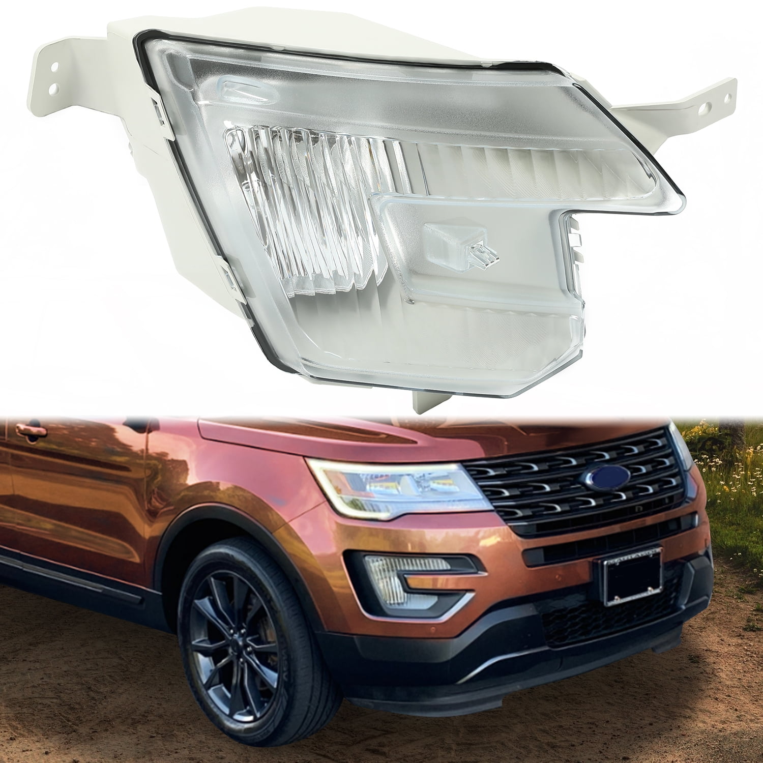 Kojem Fog Right Left Side for 2016-2019 Ford Explorer Driving Lamp ...