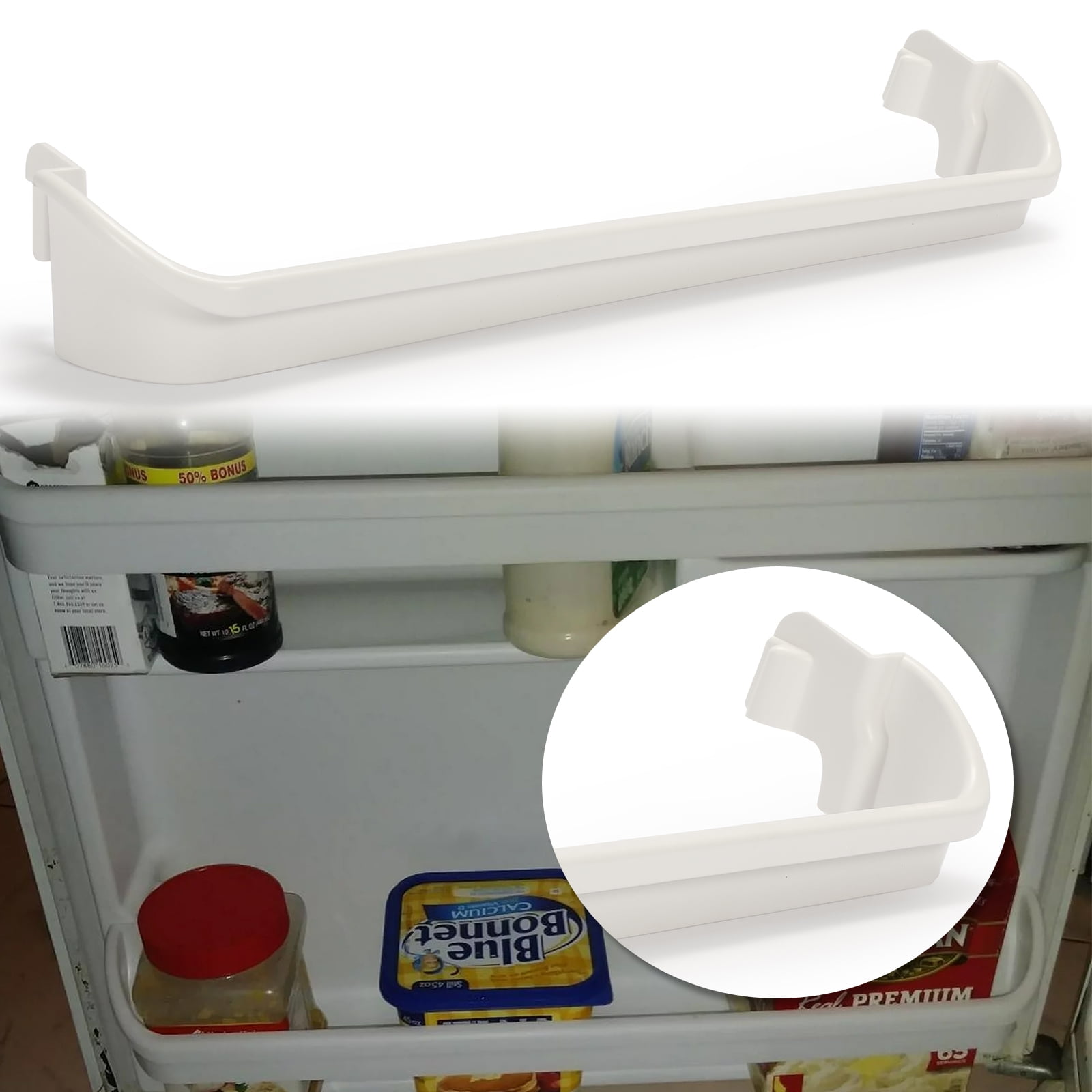Kojem Frigidaire Fridge Door Shelf Bin Rail Bar Rack for Kenmore ...
