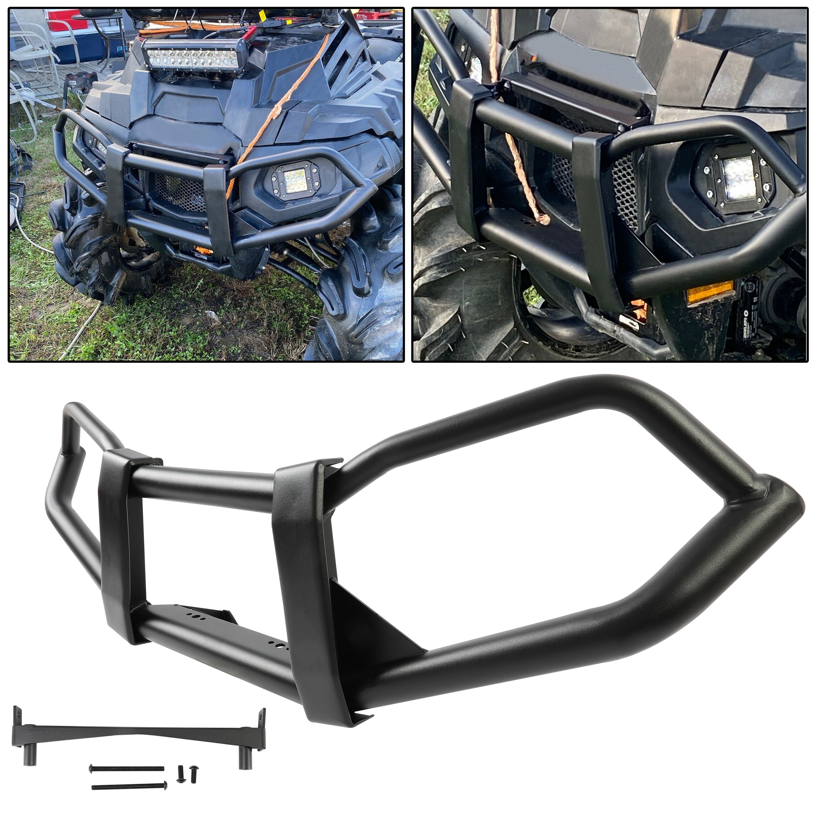 Kojem Front Bumper Brushguard Brush Guard for 2009-2020 Polaris ...