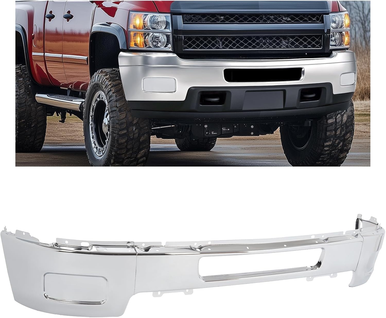 Kojem Front Bumper Face Bar for 2011-2014 Chevy Chevrolet Silverado ...