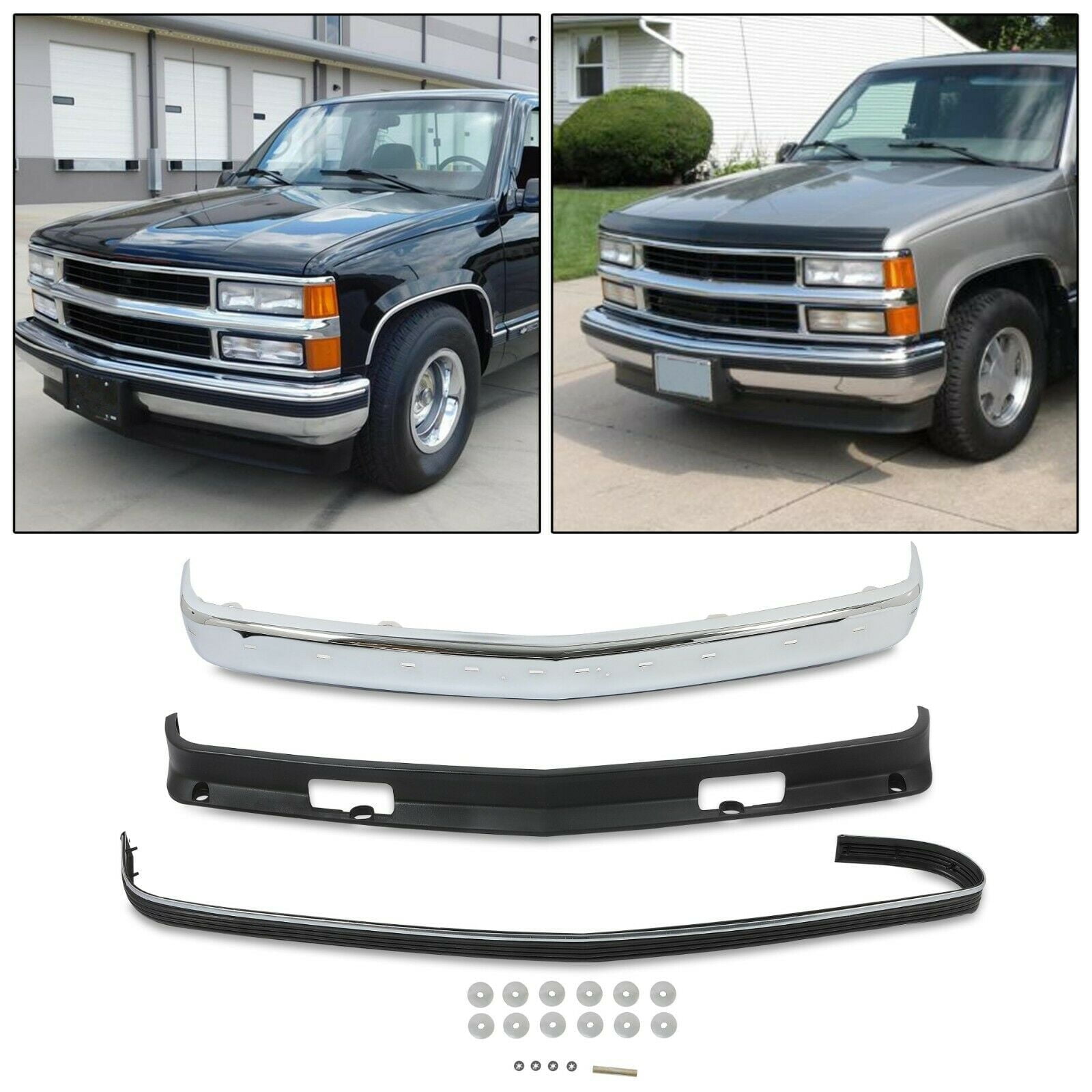 Kojem Front Bumper Kit for 1988-2000 C/K 1500 2500 3500 Suburban Yukon ...