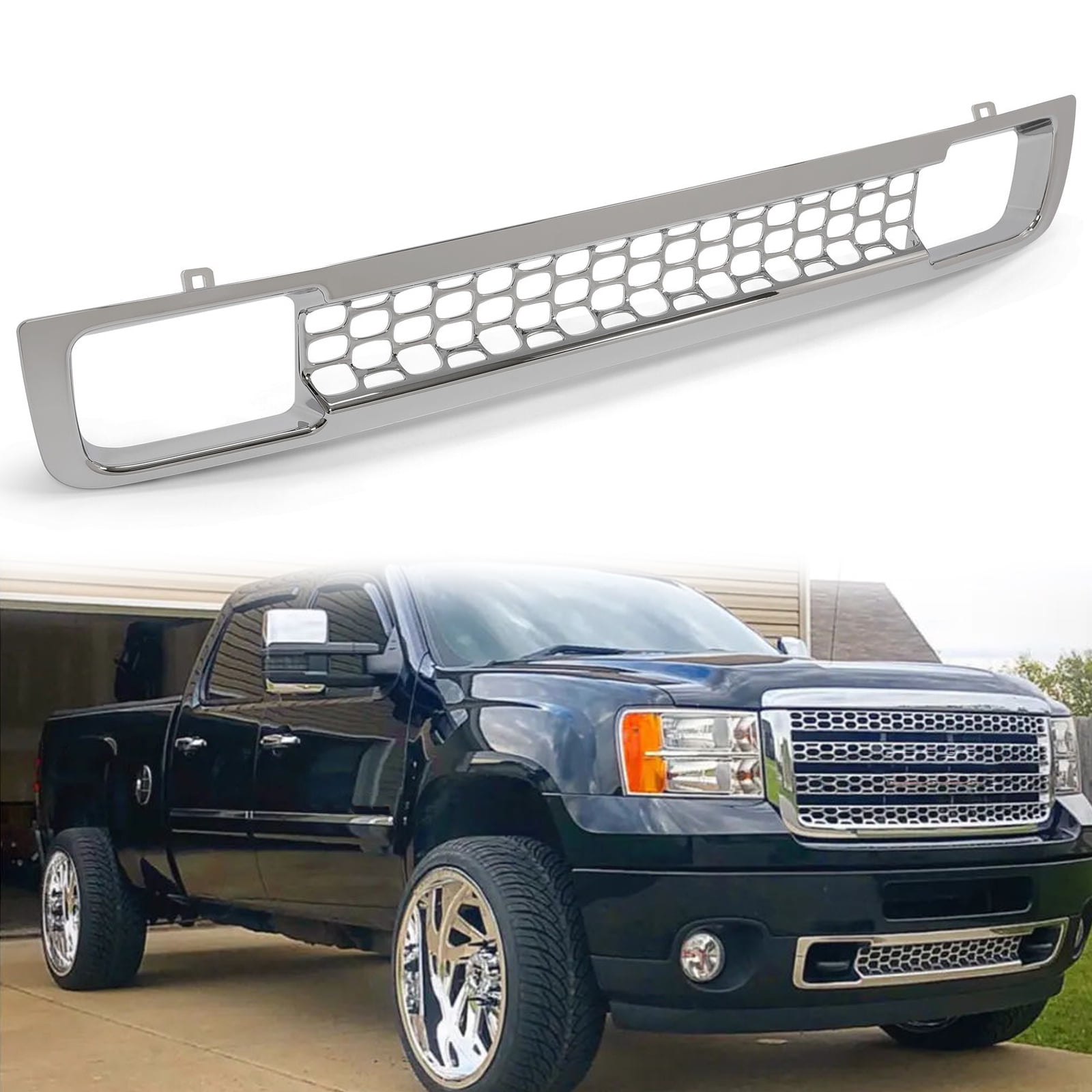 Kojem Denali Style Front Bumper Lower Grille, Chrome, Direct ...