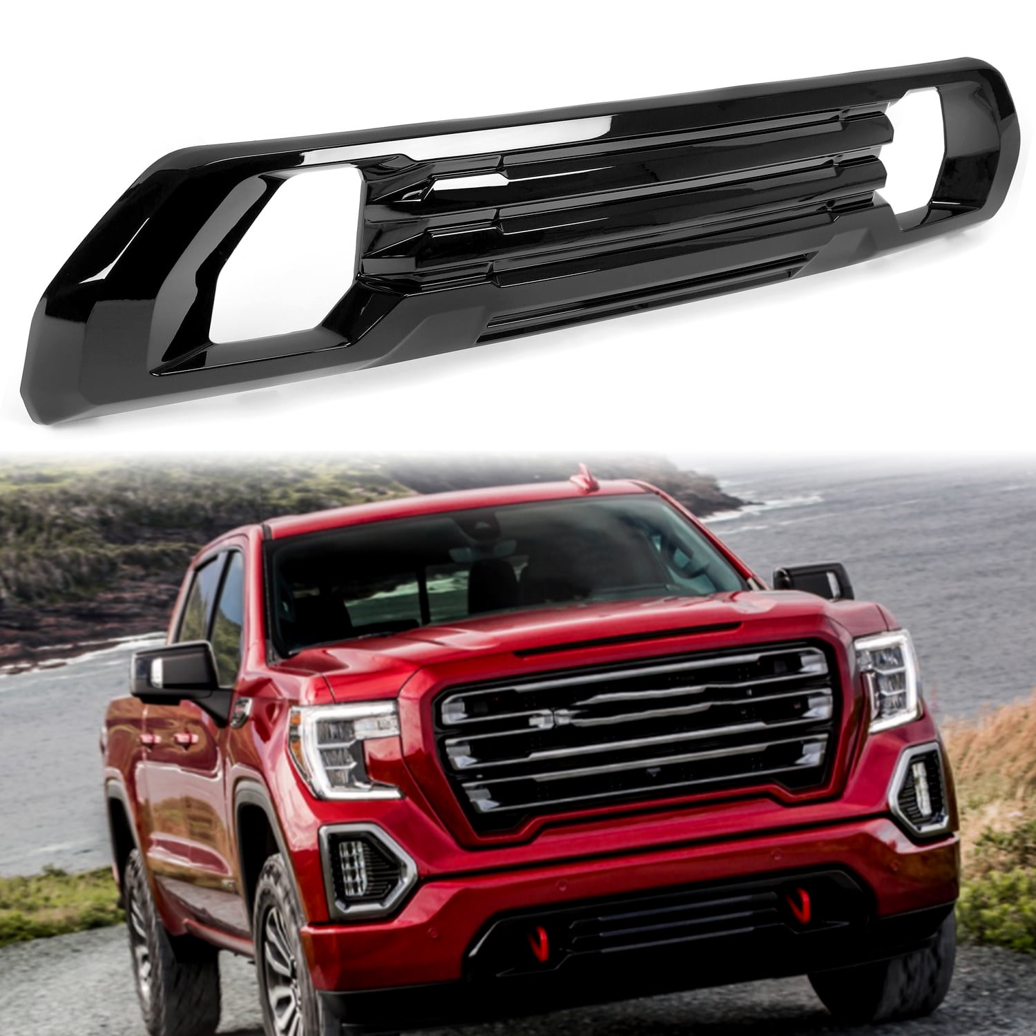 Kojem Front Bumper Lower Grille Plate Painted for 2019 2020 2021 2022 ...