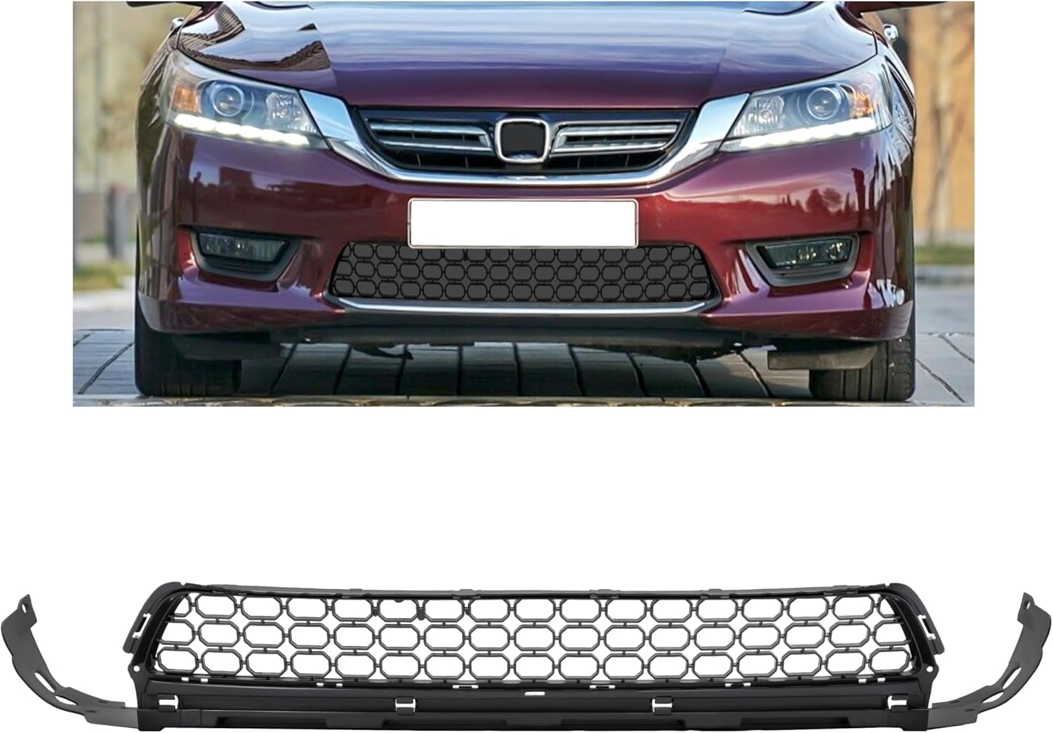 Kojem Front Bumper Lower Grille for 2013-2015 Honda Accord 71103T2AA00 ...