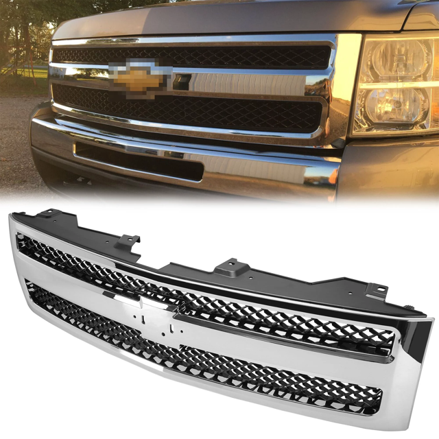 Kojem Front Bumper Mesh Grille Grill for 2007 2008 2009 2010 2011 2012 ...