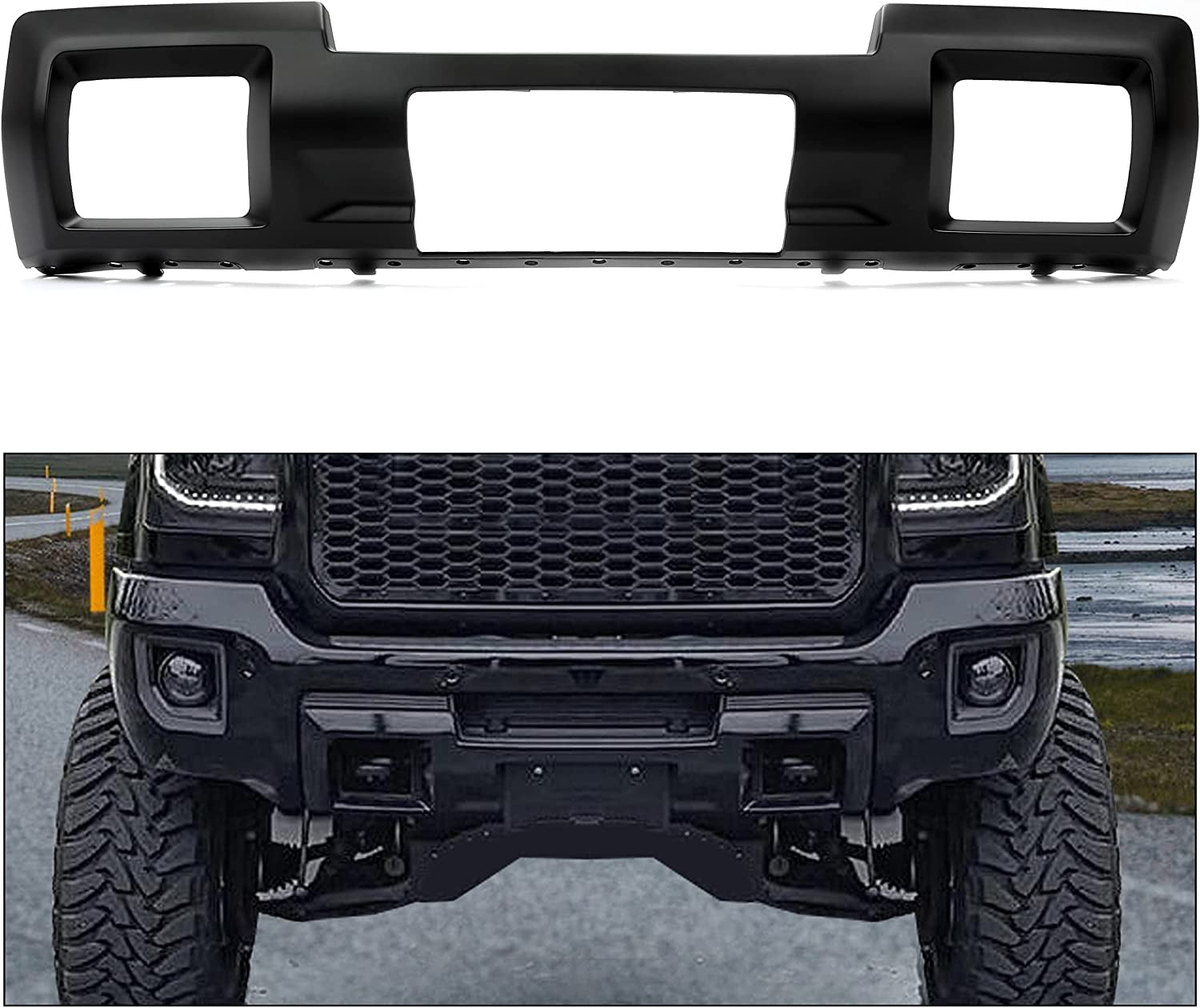 Kojem Front Bumper Skid Plate Panel Black for 2015-2019 2016 2017 2018 ...