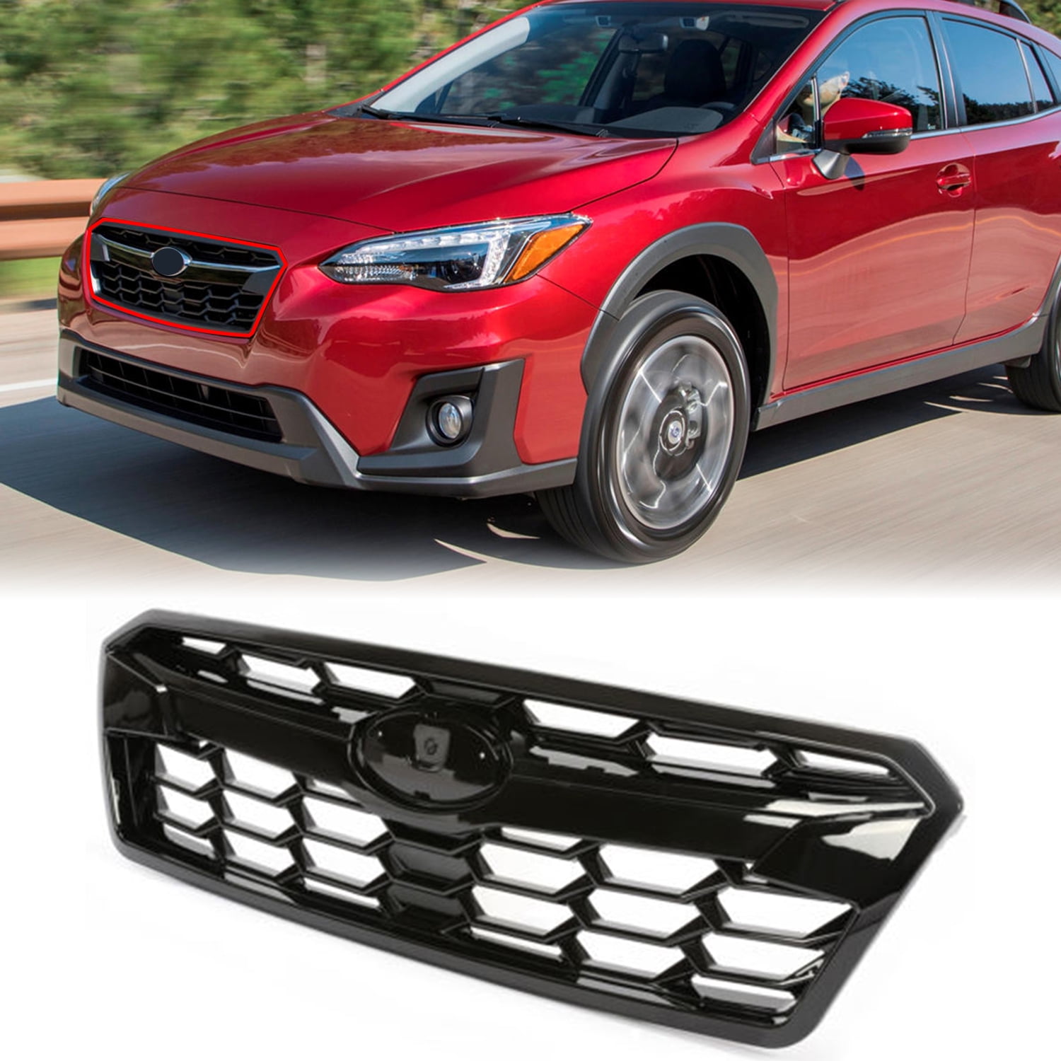 Kojem Front Bumper Upper Center Grille Assy for 2018 2019 2020 2021 ...