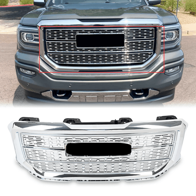 Kojem Upper Mesh Grille Denali Style, ABS Plastic for 2016-18 GMC ...