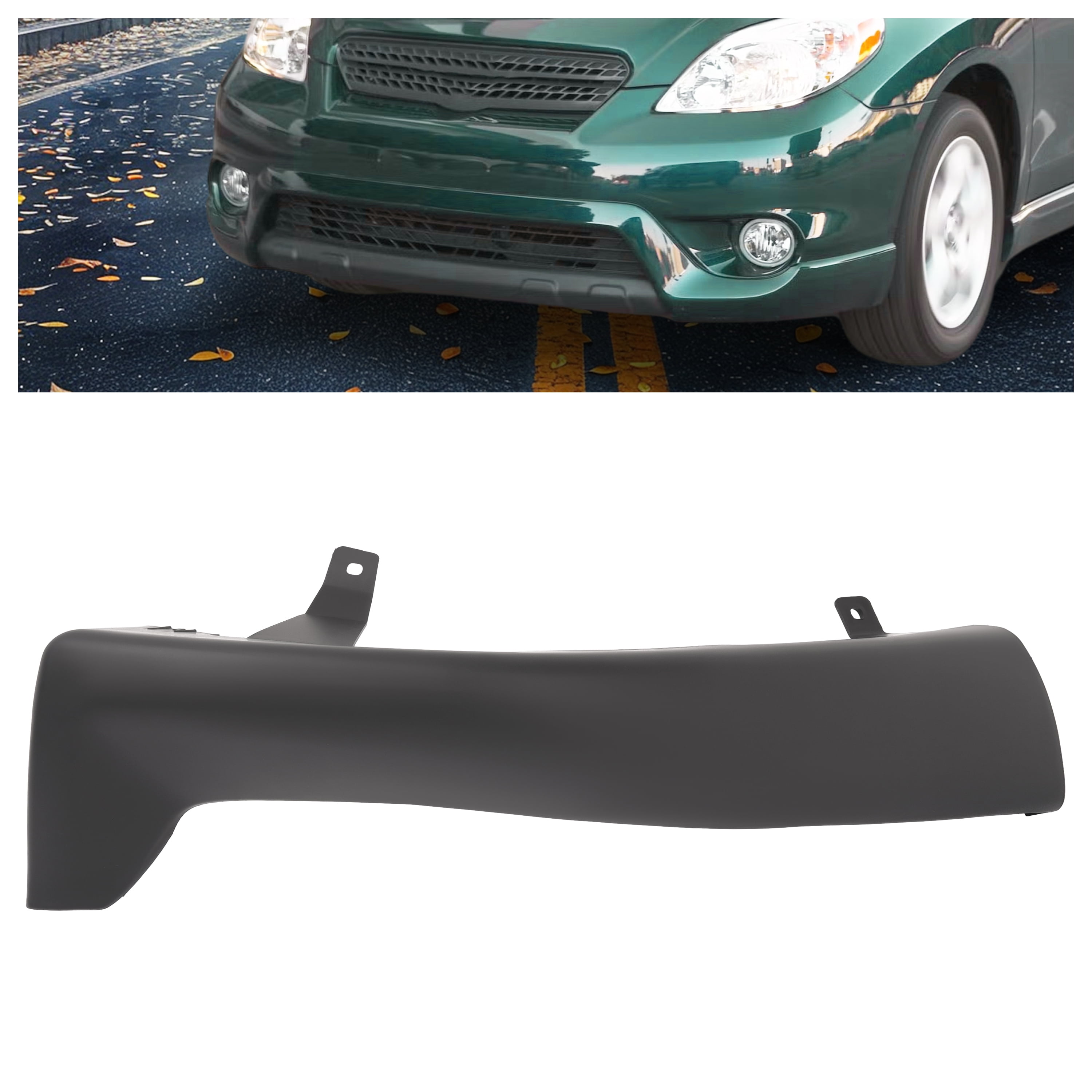Kojem Front Bumper Valance Right Side for 2003-2004 Toyota Matrix XR ...