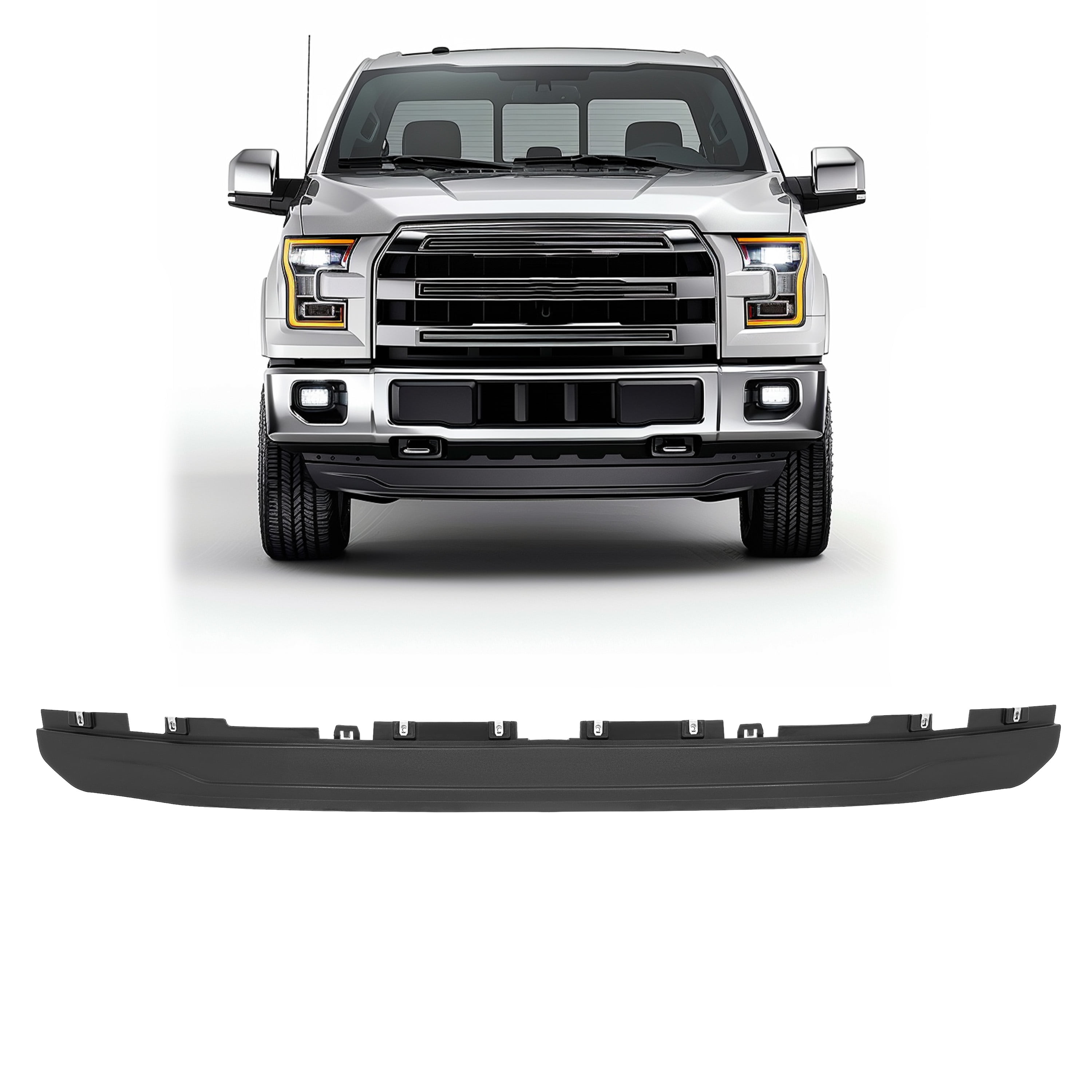 Kojem Front Bumper Valance for 2015-2017 Ford F150 Replacement for ...