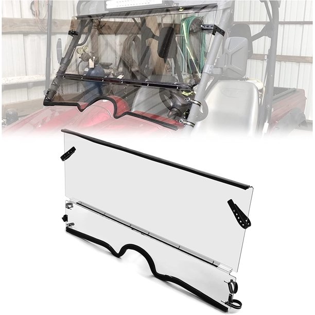 Kojem Front Clear Folding Windshield 1/4" 6mm Thick Windscreen for 2004 ...