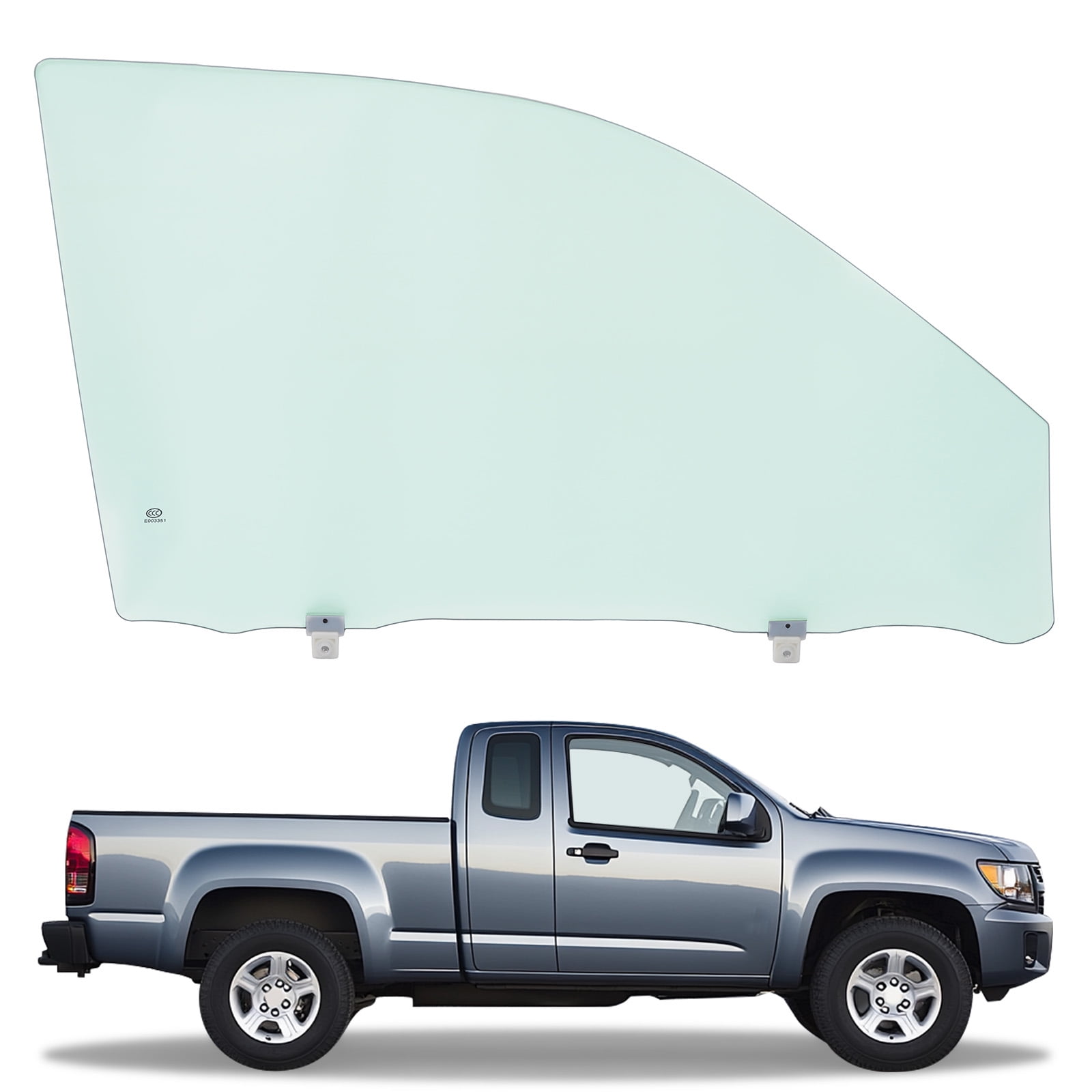 Kojem Front Door Window Glass Passenger RH Side for 2004-2012 Chevy ...