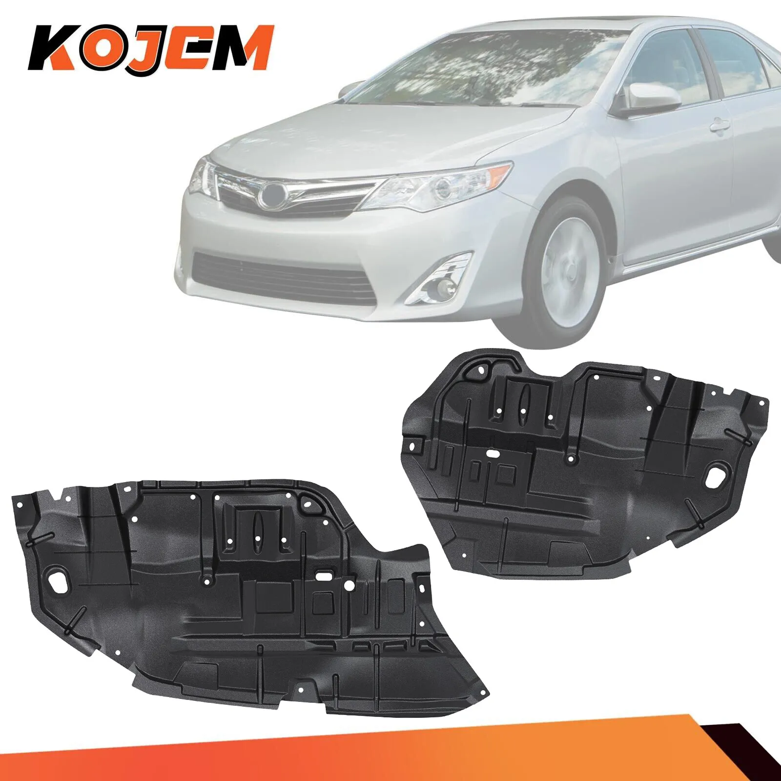 Kojem Front Engine Splash Shield Guard Under Panel Cover for 2012 2013 ...