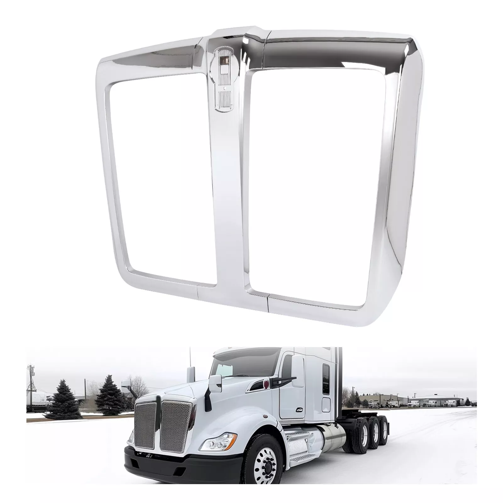 Kojem Front Grille Frame for 2010-2024 Kenworth T680 Bumper Grill Frame ...