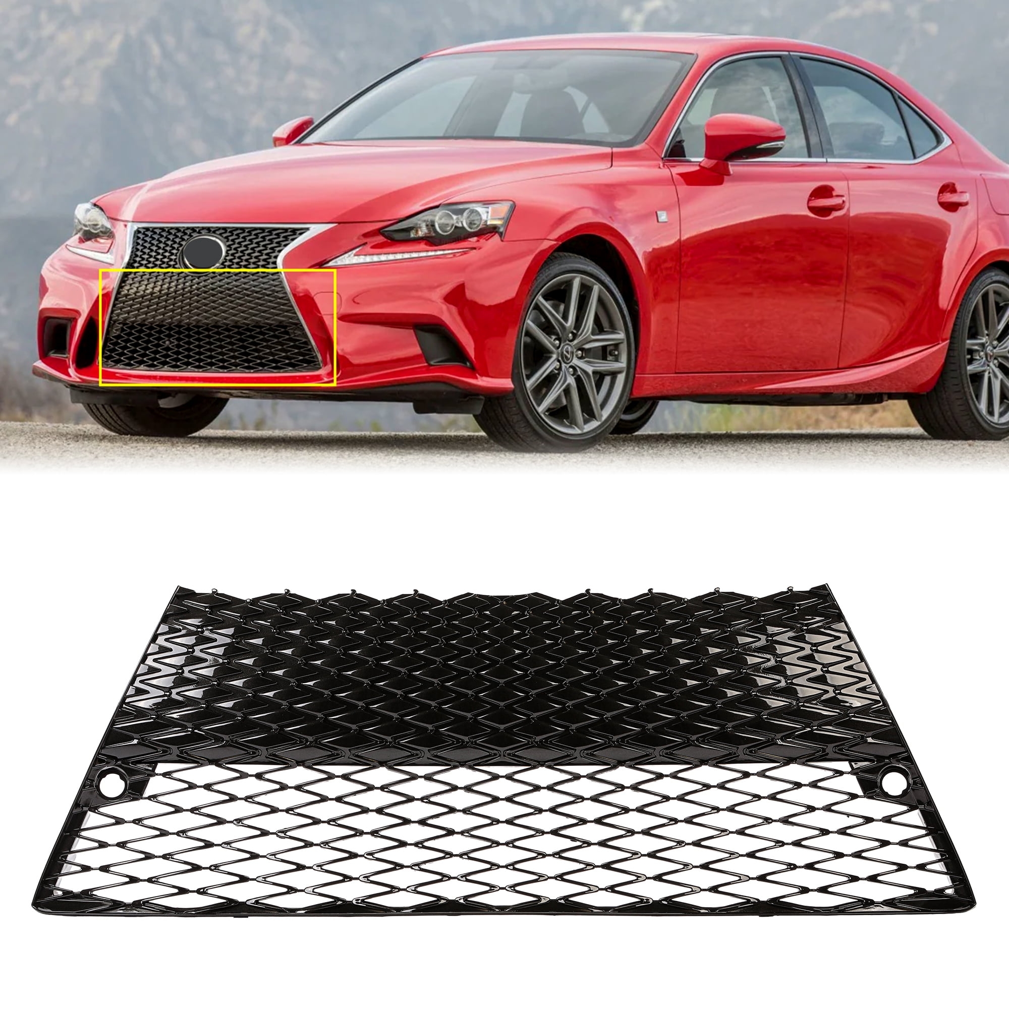 Kojem Front Lower Bumper Grille Cover for Lexus IS200t, IS250, IS350 F ...