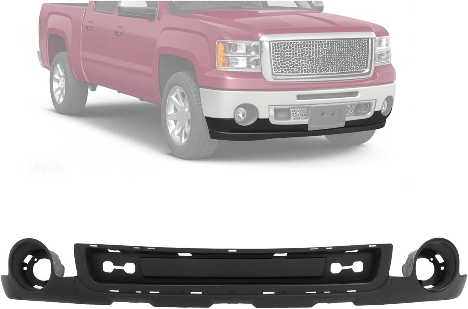 Kojem Front Lower Bumper Valance Panel for 2007-2013 GMC Sierra 1500 ...