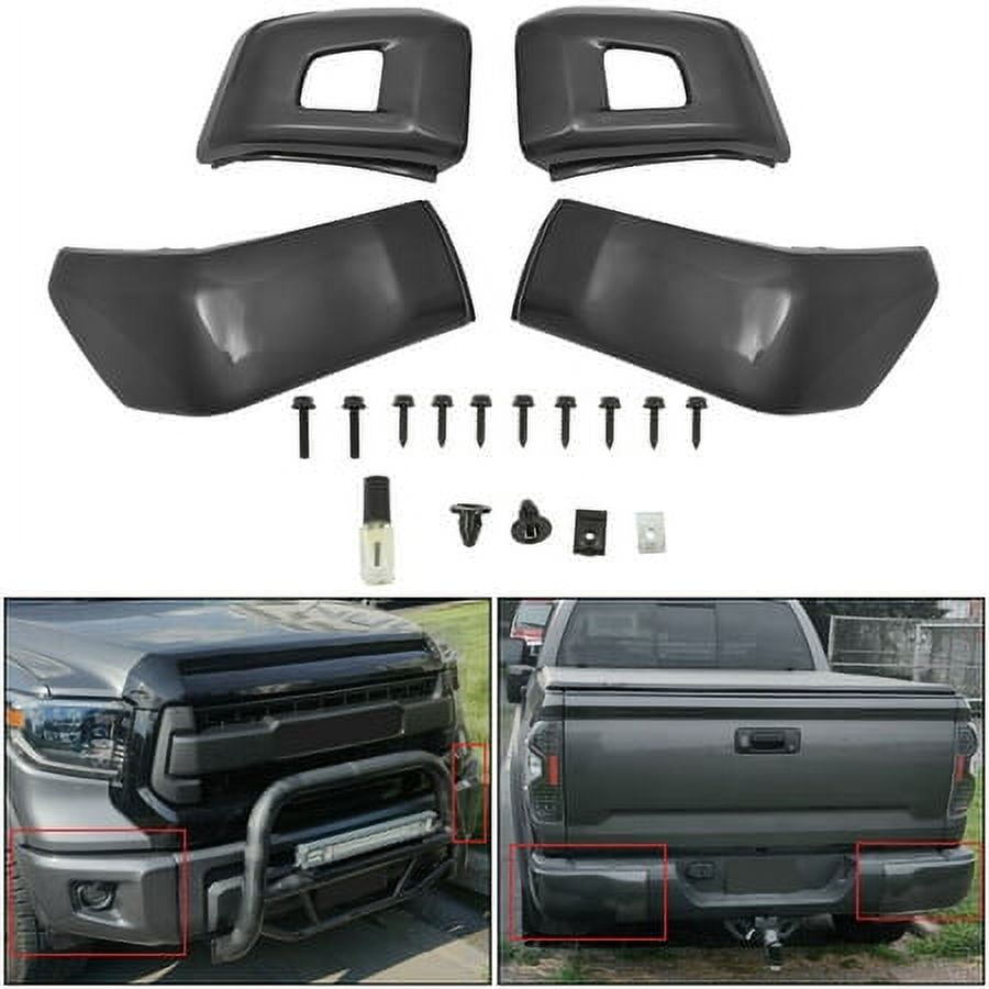 Kojem Front & Rear Bumper Cap Cover for 2014-2020 Toyota Tundra Overlay ...