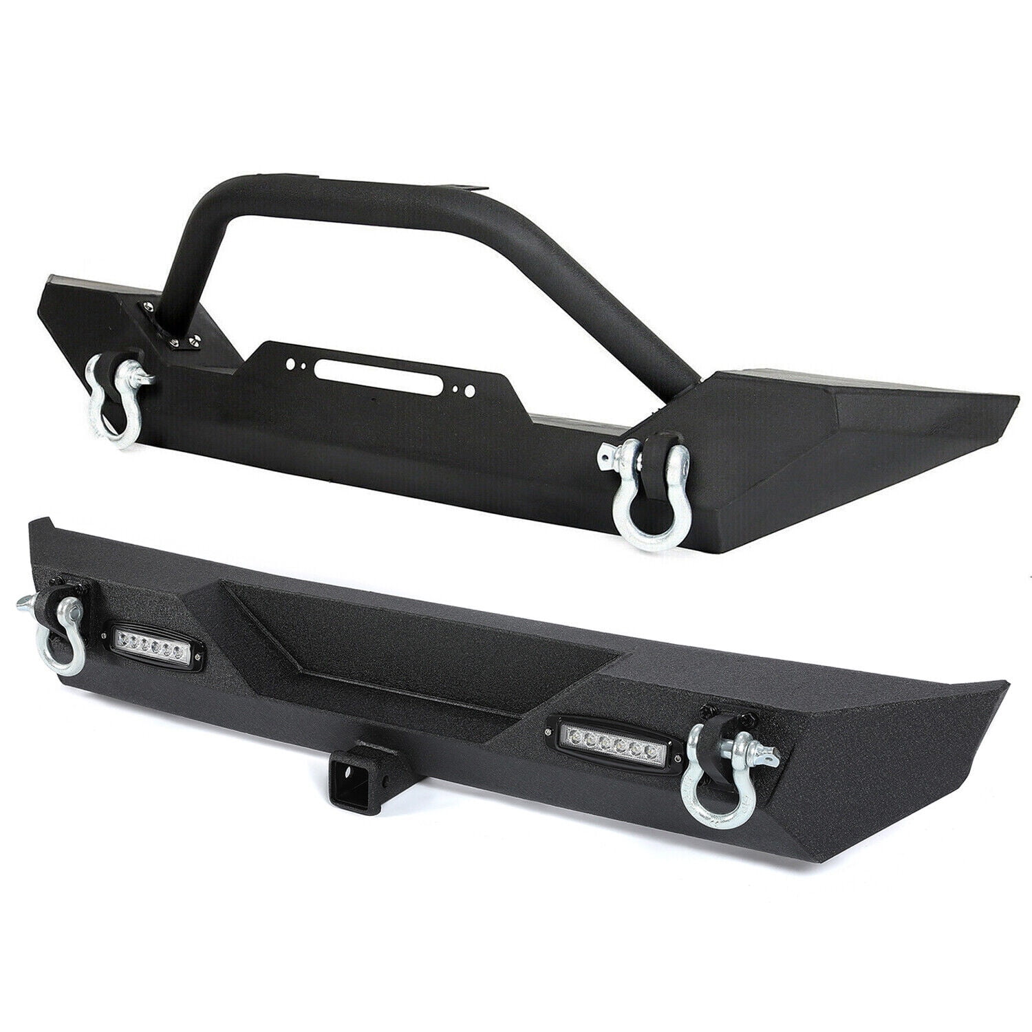Kojem Front Rear Bumper for 1987-2006 Jeep Wrangler TJ YJ 1987-2006 W ...