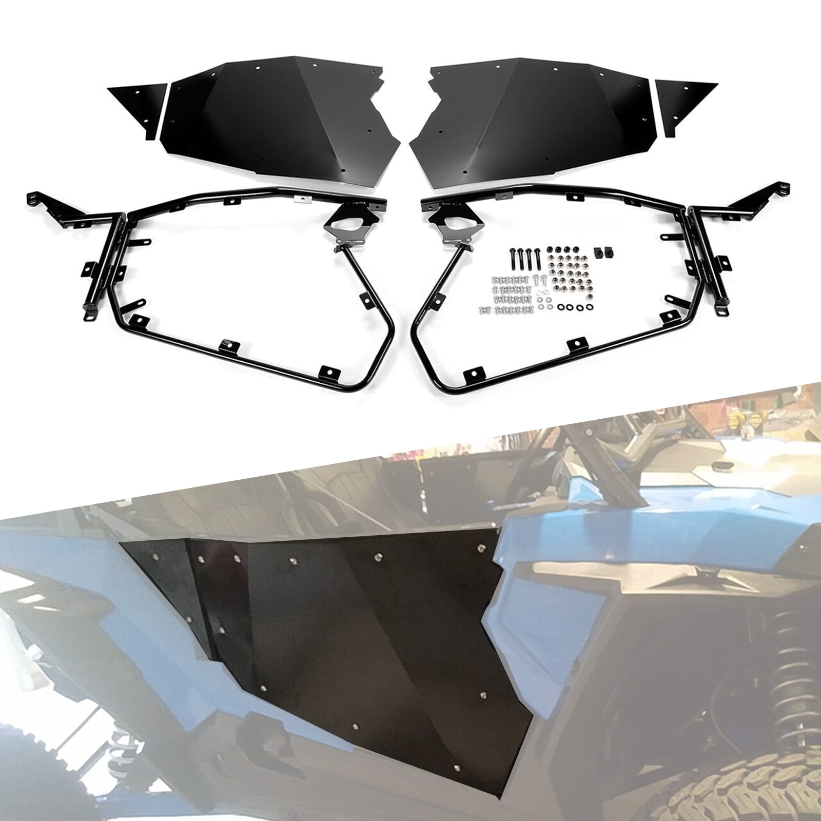 Kojem Full Aluminum Doors w/Frame Panel for 14-22 RZR XP 1000 Turbo S ...