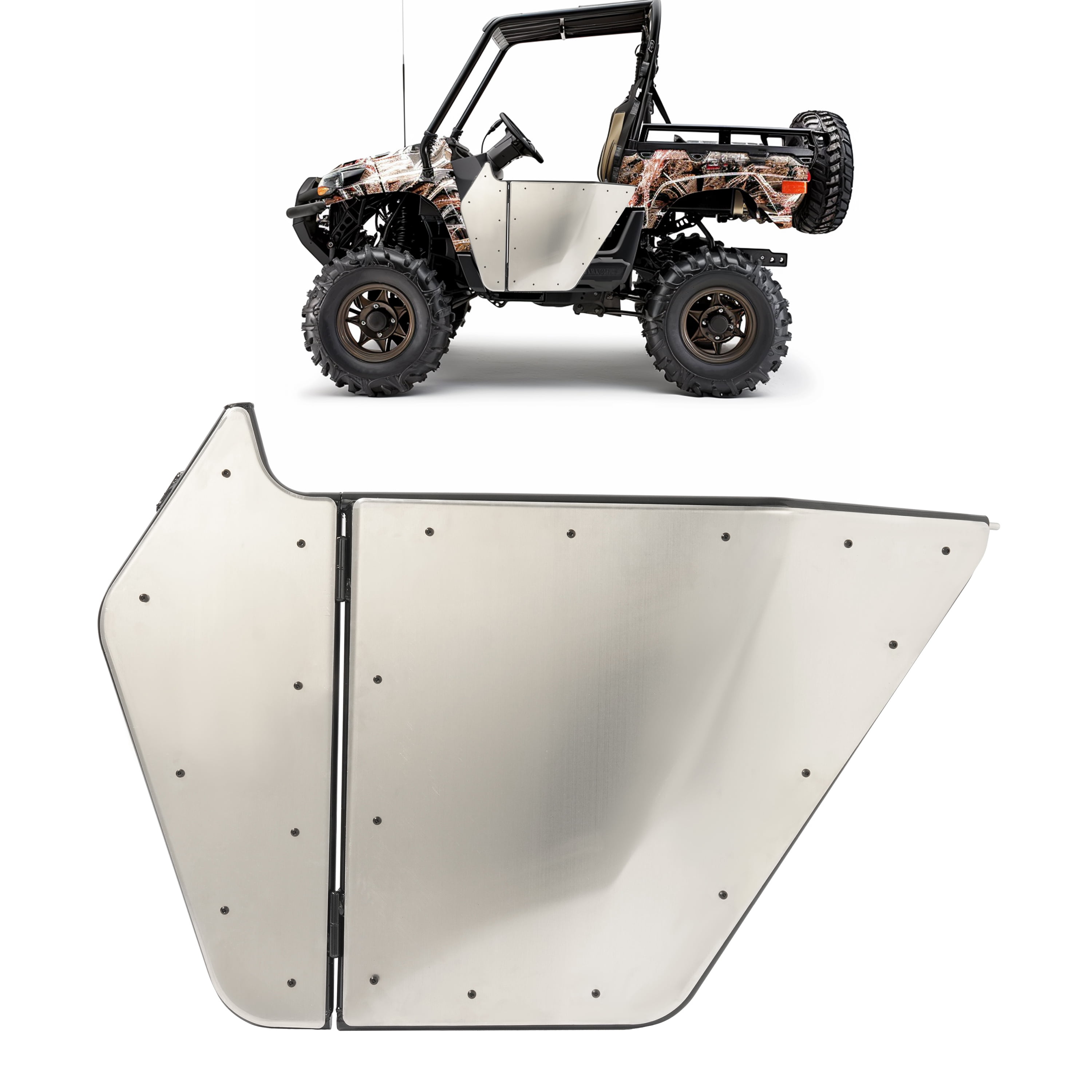 Kojem Full Door Set for Yamaha Rhino 4x4 2007-2013 Powder Coated Steel ...