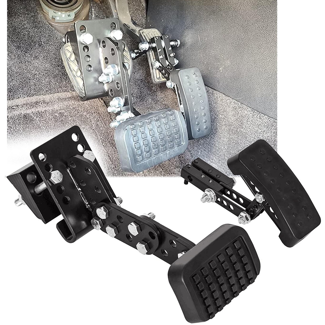 Wilwood Adjustable-Trubar Brake Pedal - Dual MC - Floor Mount - 6:1 ...