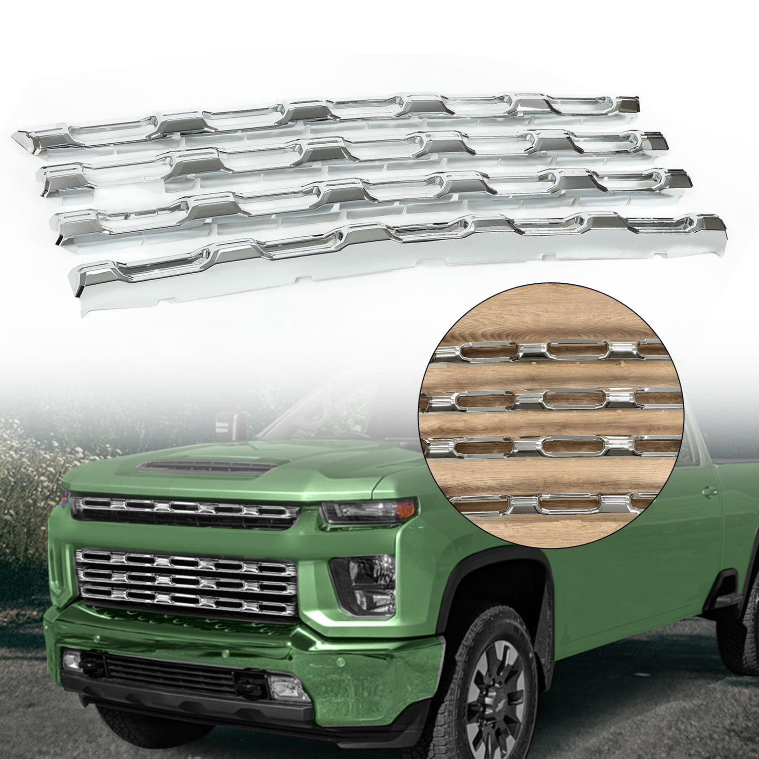 Kojem Grille Insert for 2020-2023 Chevy Silverado 2500 3500 HD LT WT ...