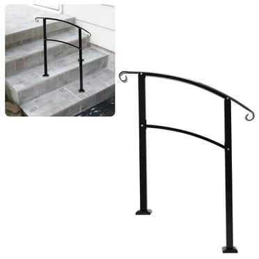 3 Step Handrails for Outdoor Steps, Fit 2 or 3 Steps Outdoor Stair ...
